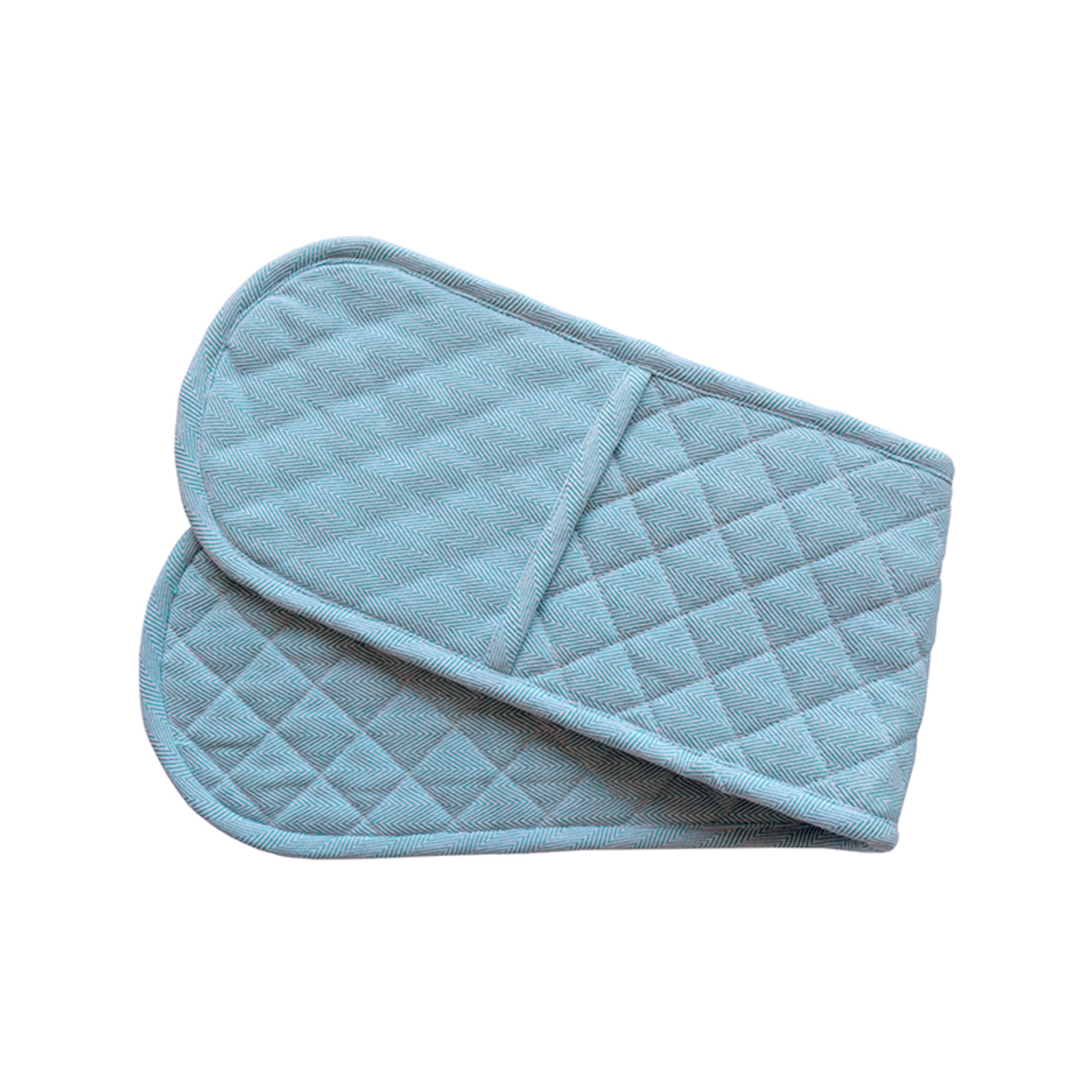 Herringbone Double Mitts - Blue - Bunnings Australia