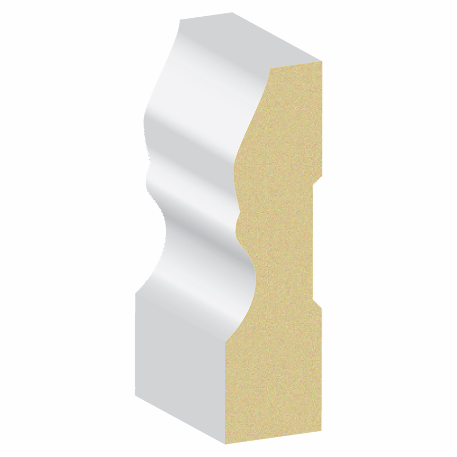Hume 67 x 18mm 5.4m Moulding White MDF Primed Replica - Bunnings Australia