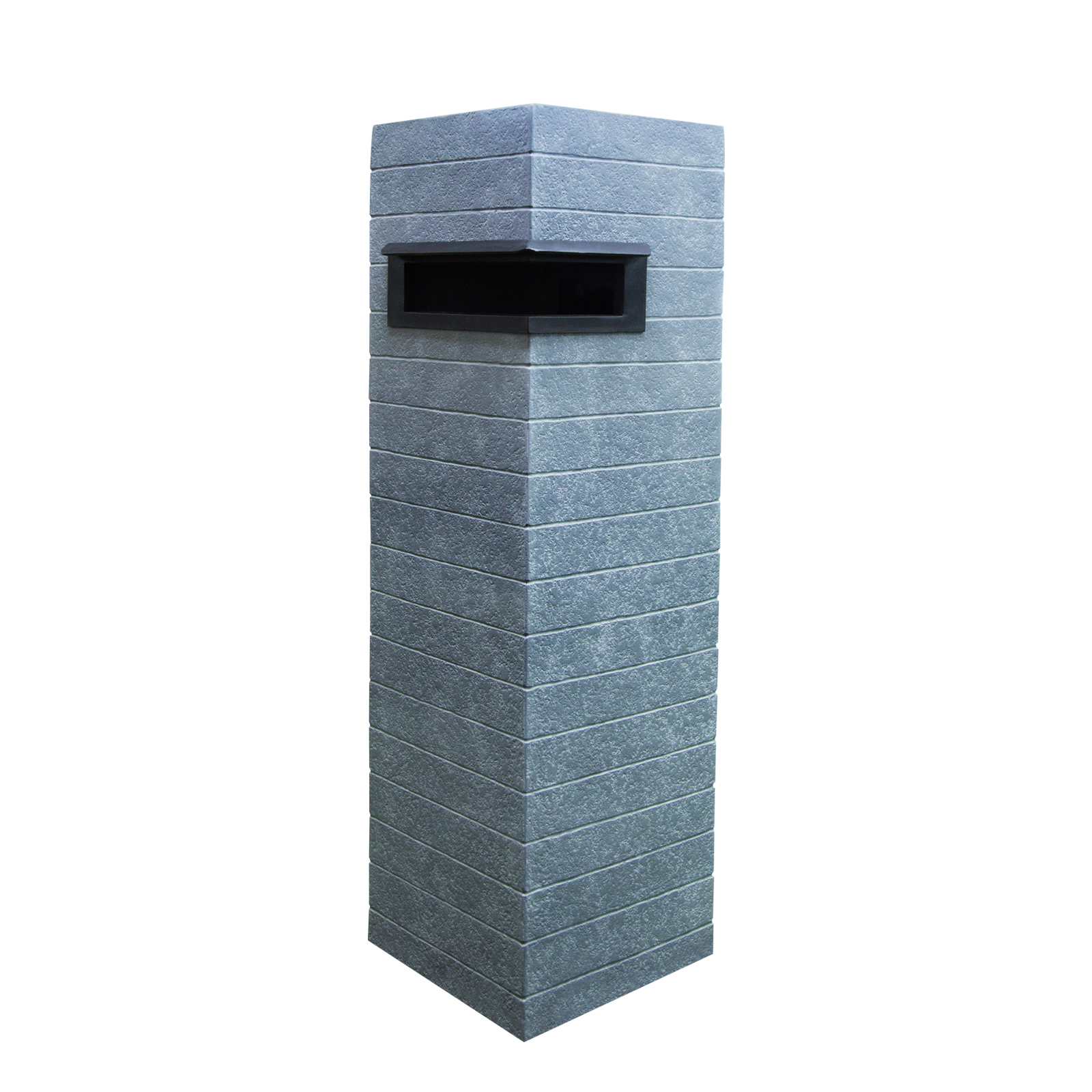 Northcote Pottery 26 x 26 x 89cm Slate Campbell Pillar Letterbox ...
