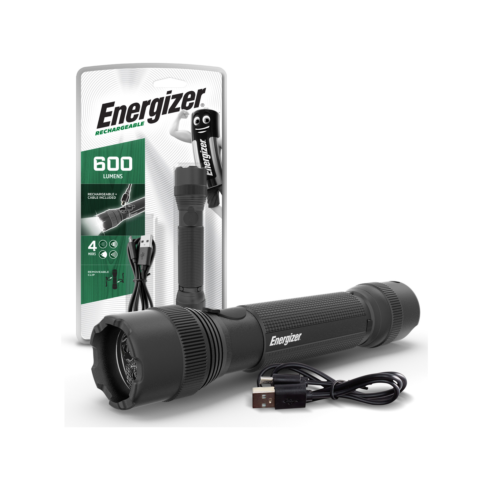 Energizer TAC-R 700 Rechargeable Flashlight With Micro-USB, 60% OFF