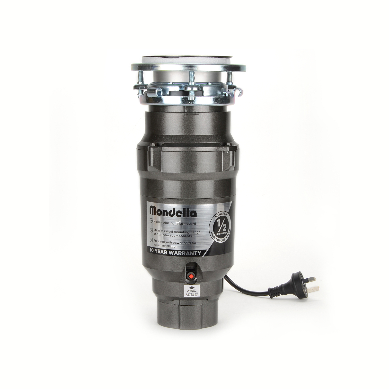 Mondella 1/2 HP High Torque Waste Disposal - Bunnings New Zealand