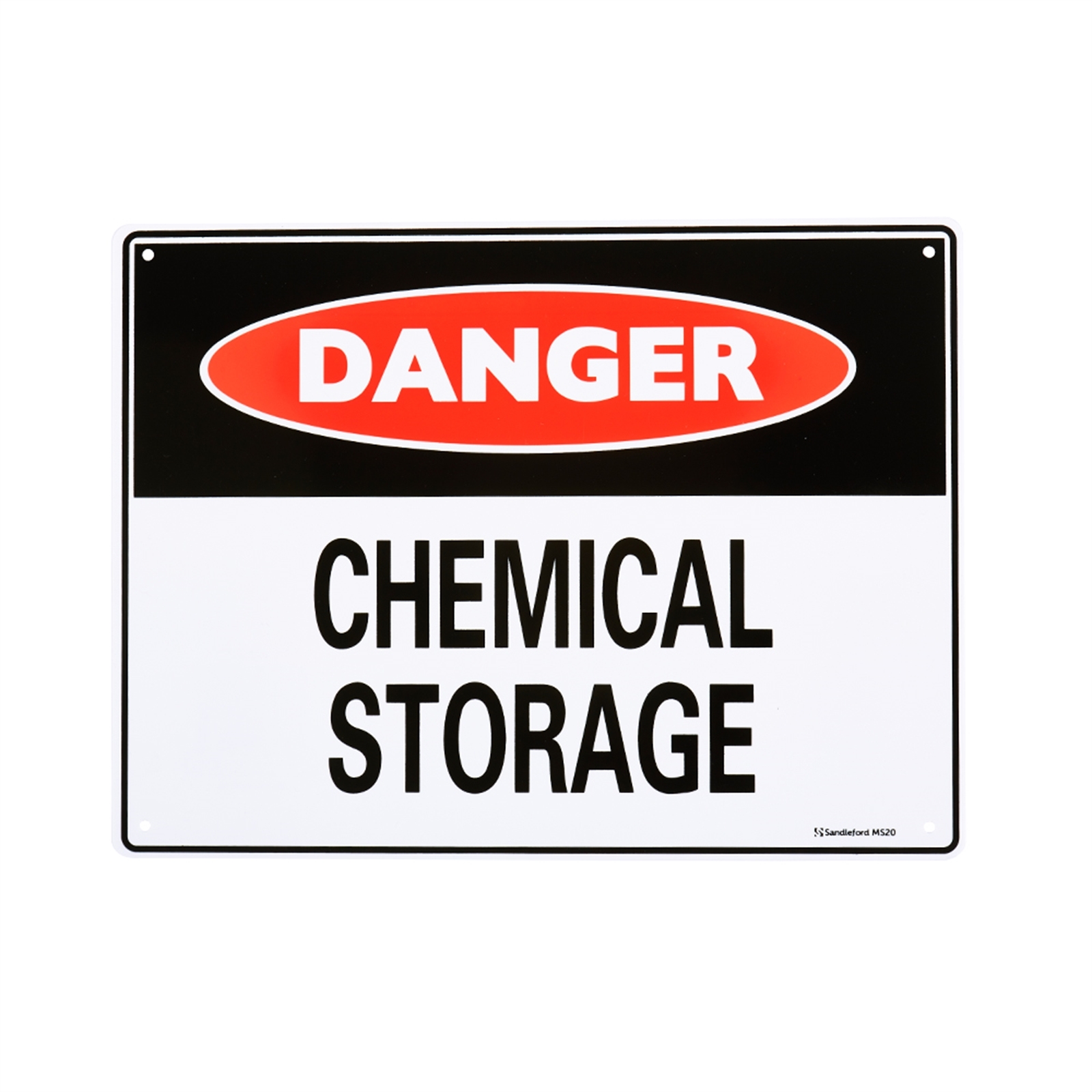 Sandleford 300 x 225mm Chemical Storage Plastic Sign - Bunnings Australia