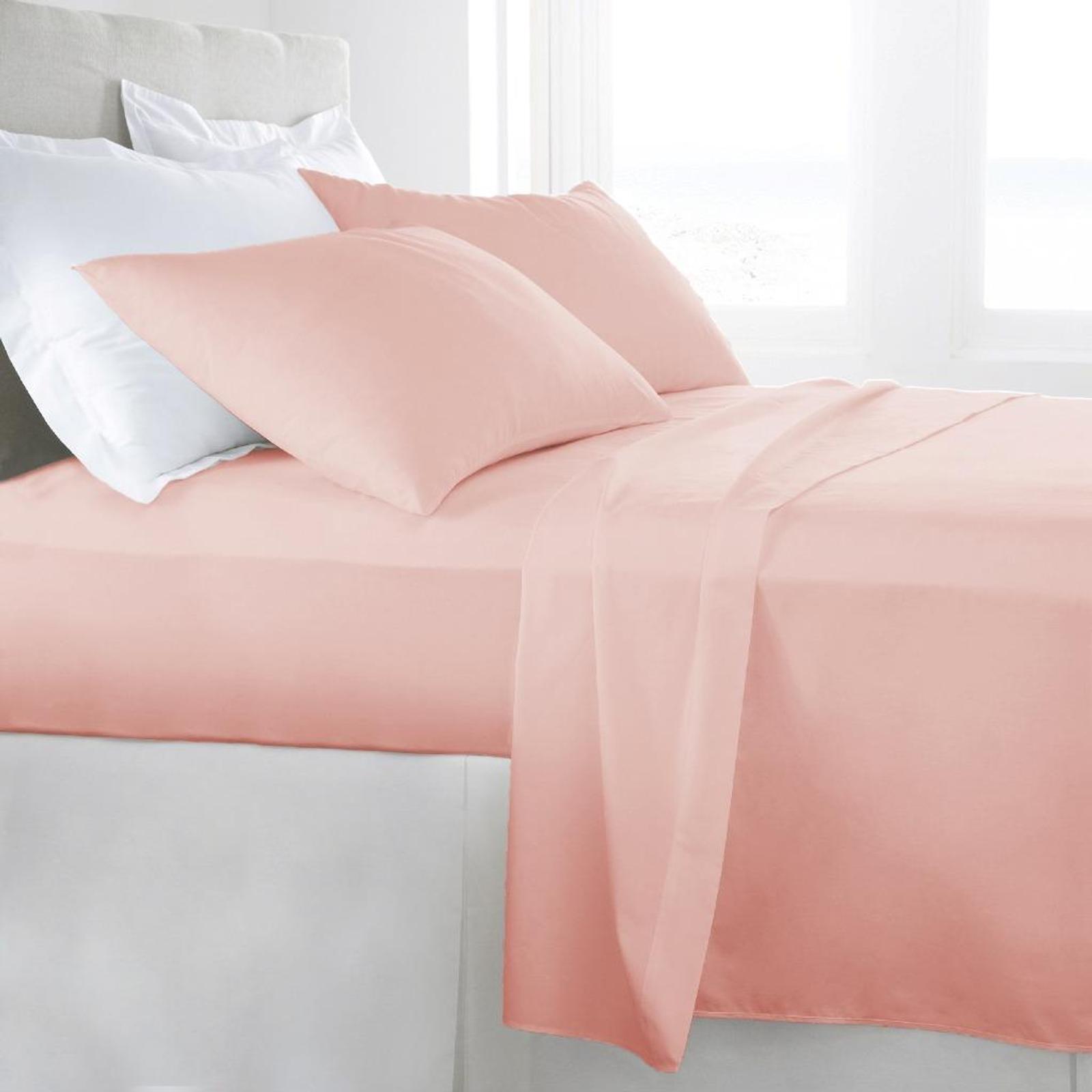 Luxor Double Light Pink 1000TC Egyptian Cotton Sheet Set - Bunnings ...