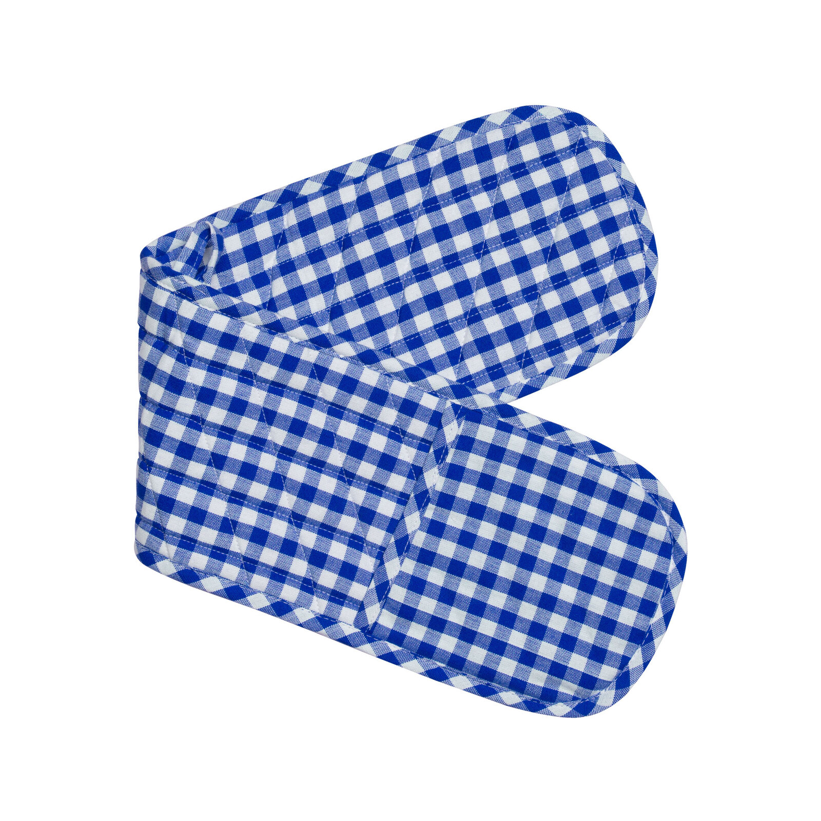 Gingham Double-Mitts Blue - Bunnings Australia