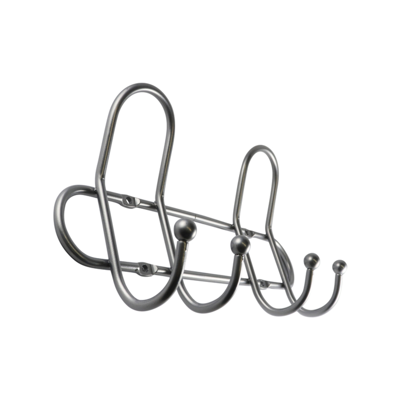 Adoored Satin Chrome Wire Hook Rail With 2 Hooks - Bunnings Australia