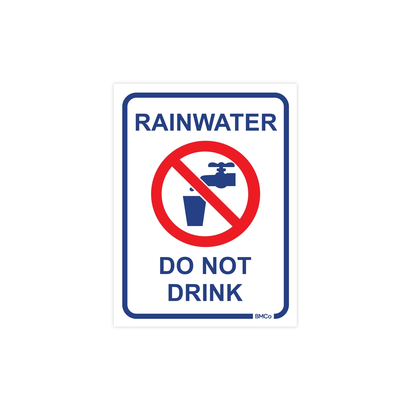 Rain Harvesting 100 x 75mm Metal Rainwater Do Not Drink Sign - Bunnings ...