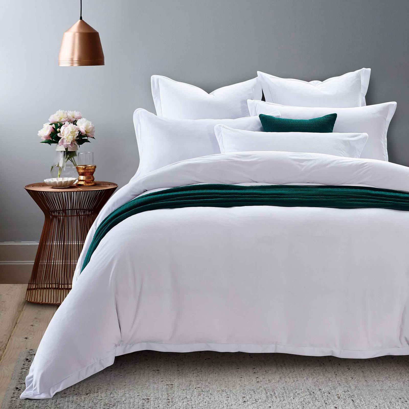 Fur Velvet Quilt Cover - White - Bunnings Australia