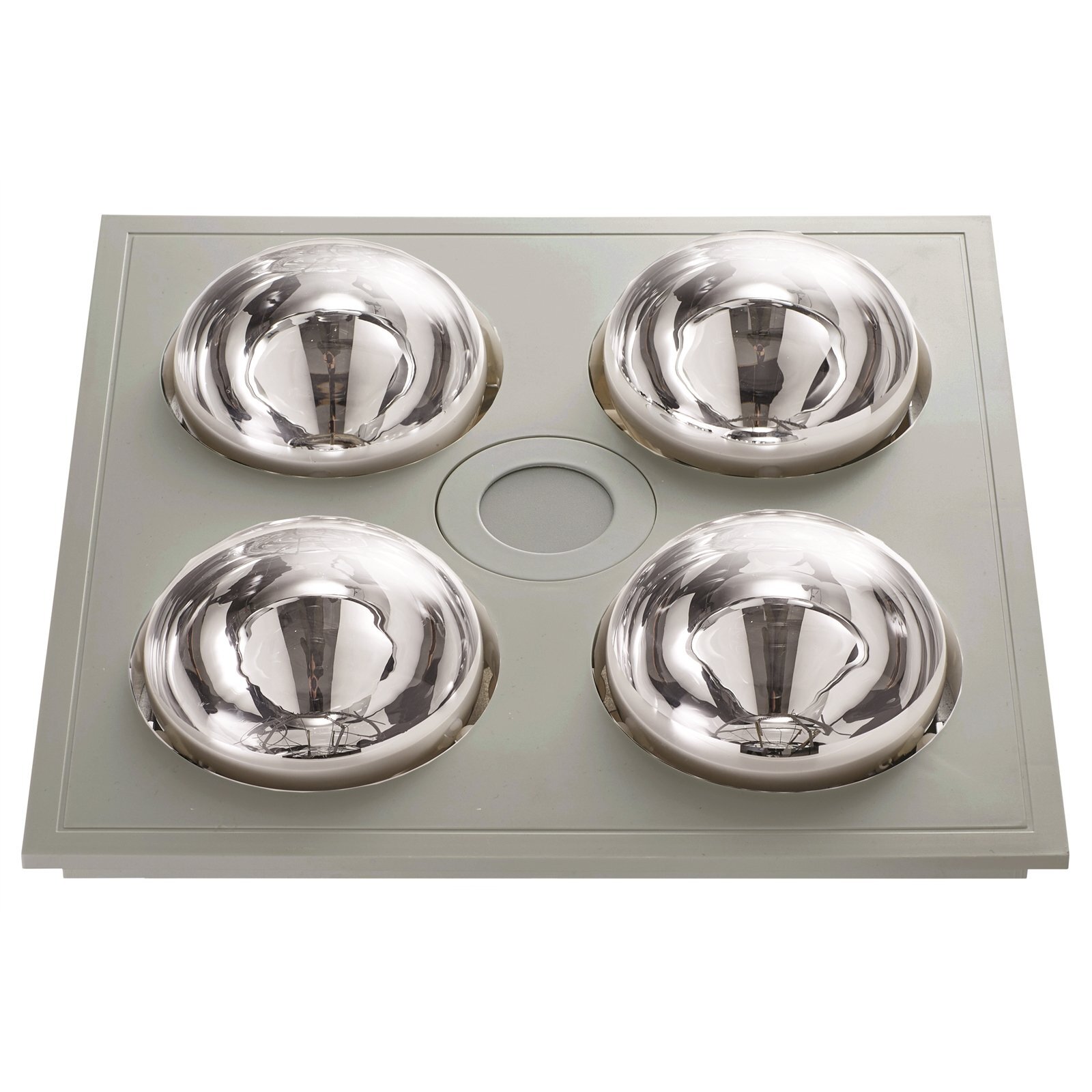 Manrose Silver LED Fan Light Heater With 4 Heat Bulbs - Bunnings New ...