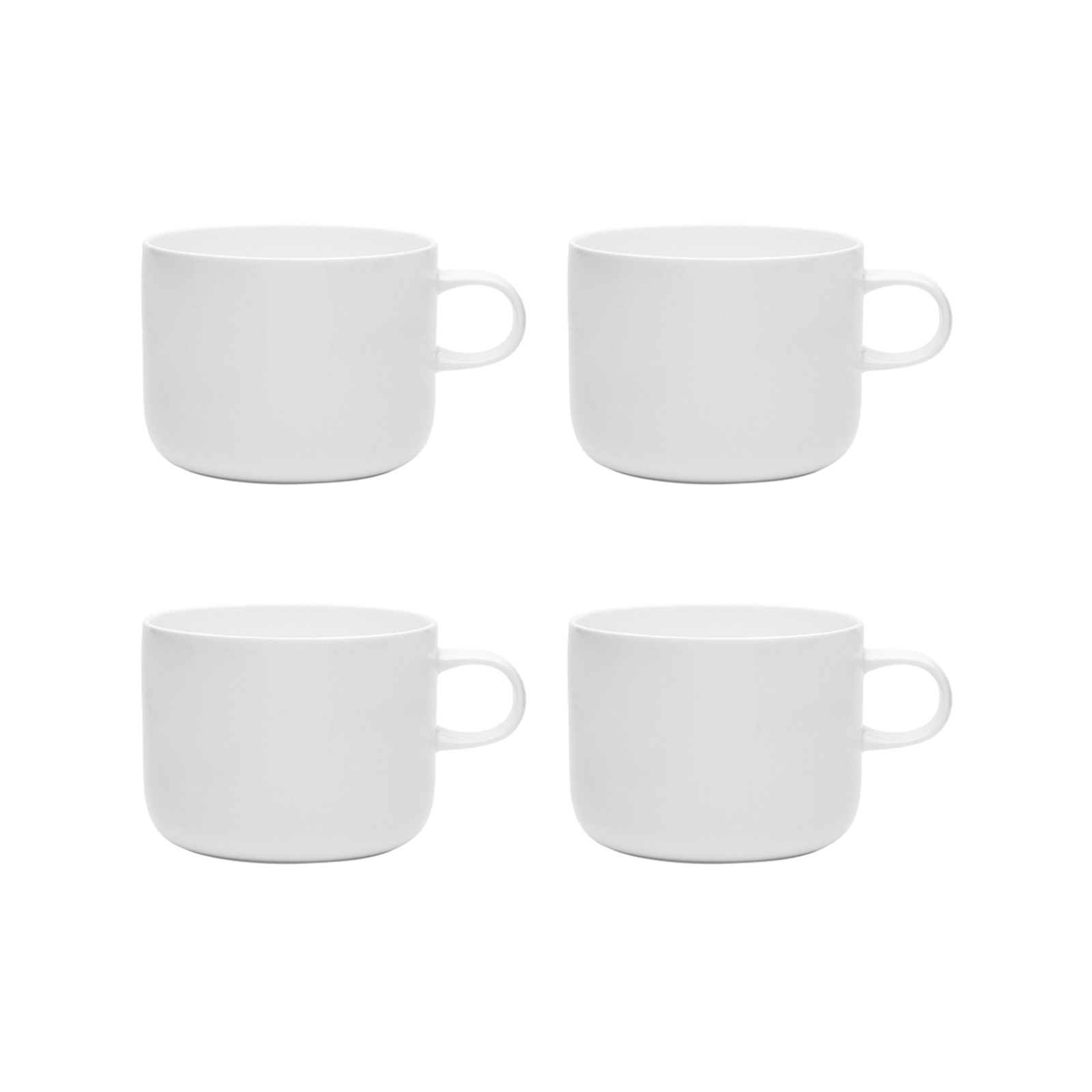 4PK Ecology 420ml Canvas Short Espresso/Coffee Mug Tableware - White ...