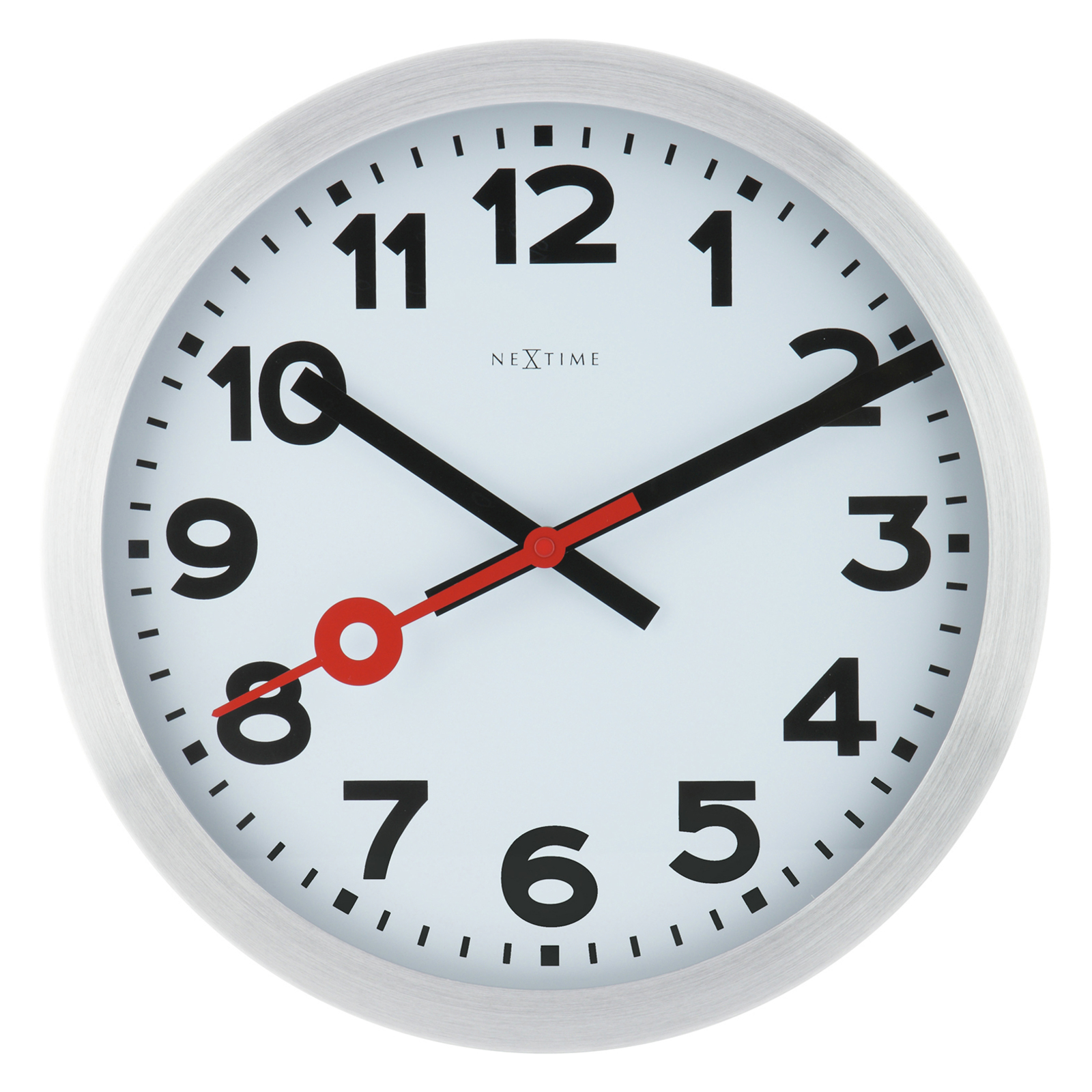 NeXtime 35cm White Station Wall Clock with Numbers - Bunnings Australia