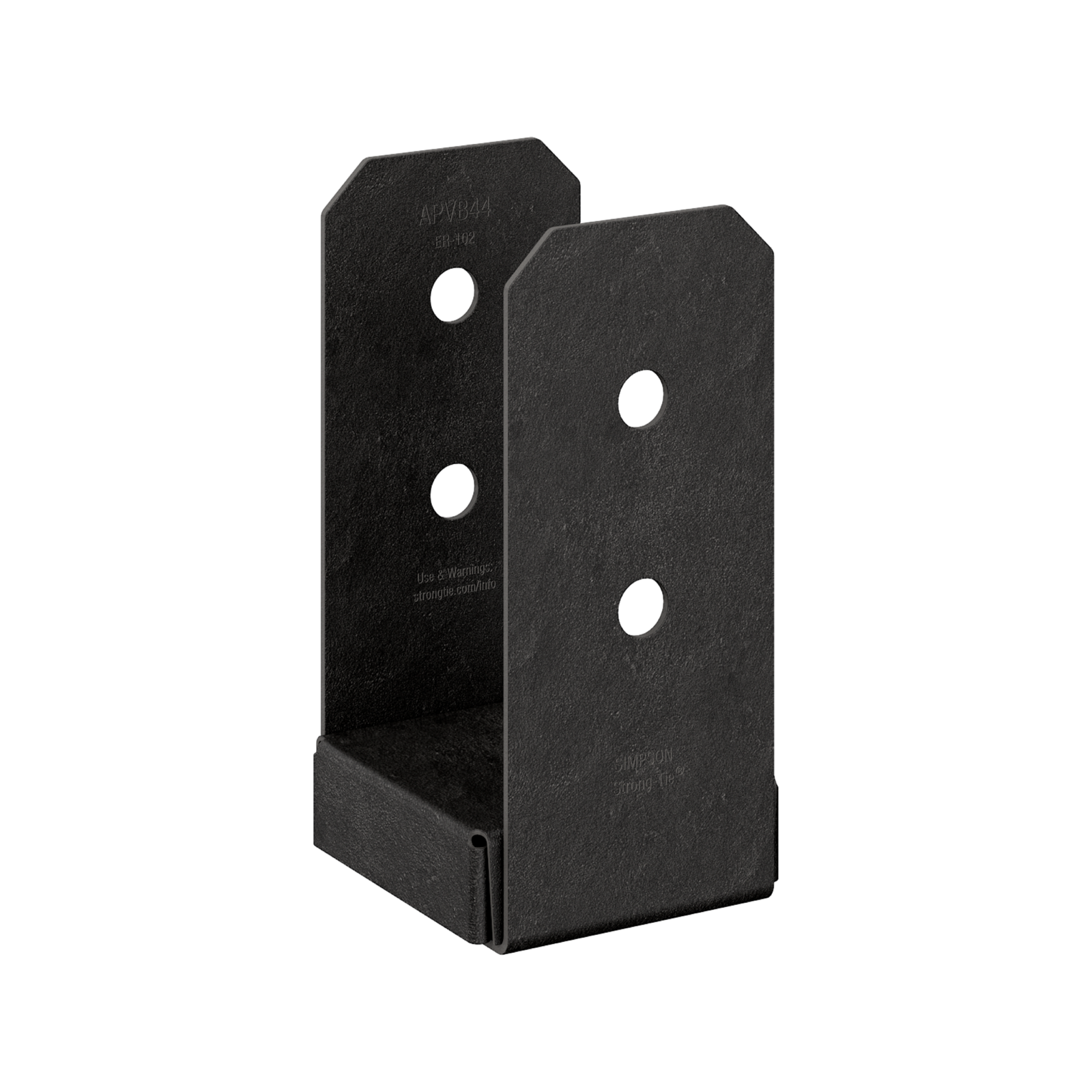 Simpson Strong-Tie 90 x 90mm Black Outdoor Accents Post Base - Bunnings ...