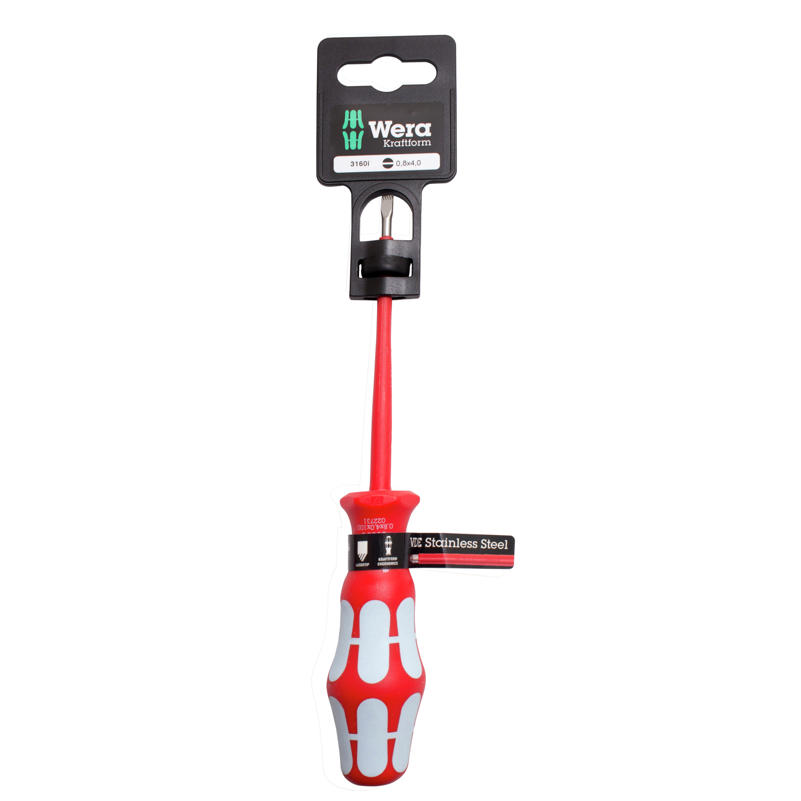 WERA 1.0 x 125 1000V Stainless Steel VDE Flat Blade Screwdriver ...