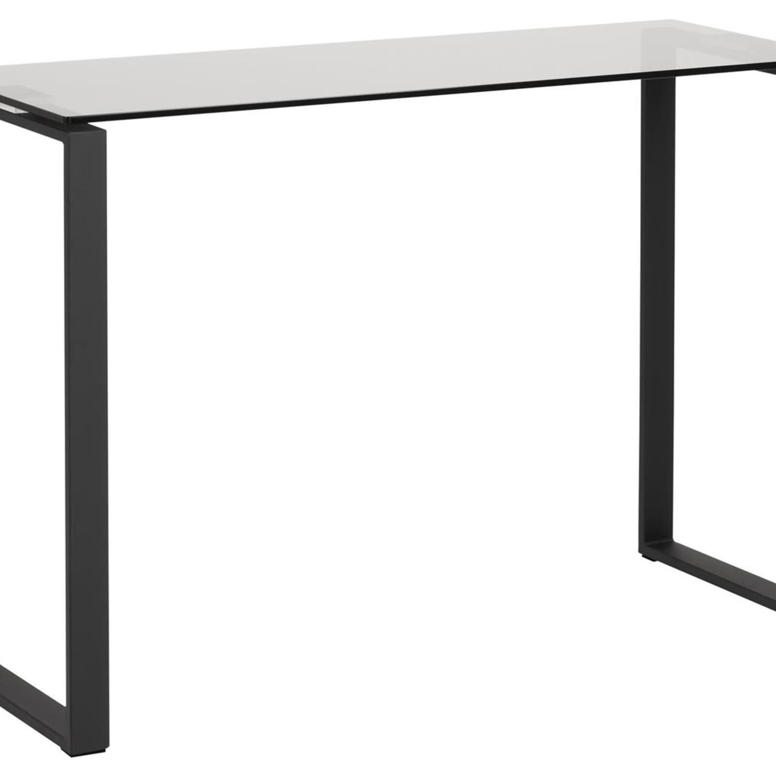 Cooper & Co. Manhattan 110cm Console Table Glass Top Smoke Stained ...