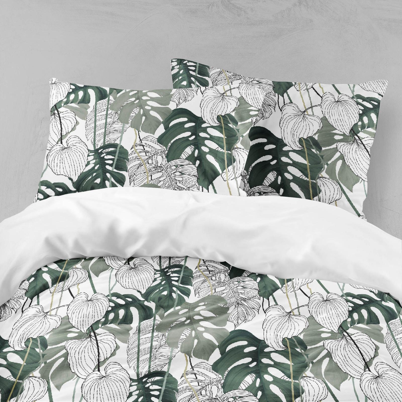 3D Green Plant Leaf Pattern Quilt Cover Set Bedding Set Pillowcases 5 ...