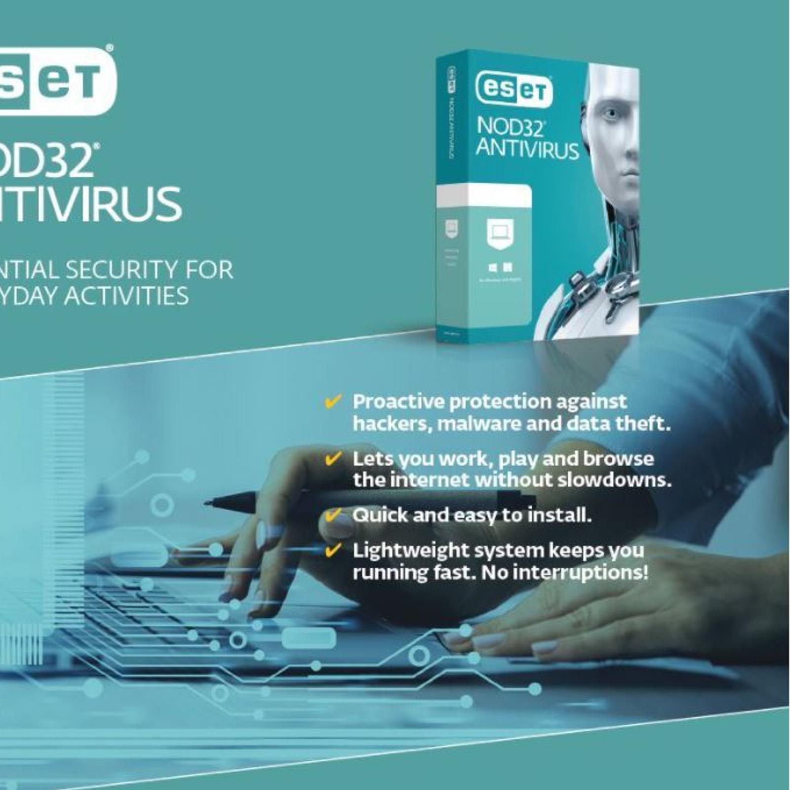 ESET NOD32 Antivirus 3 Device 1 Year License Key - Bunnings Australia