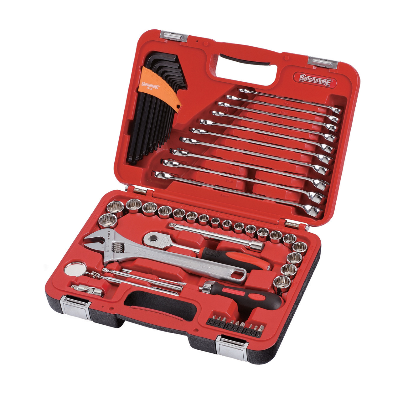 Sidchrome 3/8″ Metric / AF Drive Tool Set - 69 Piece - Bunnings Australia