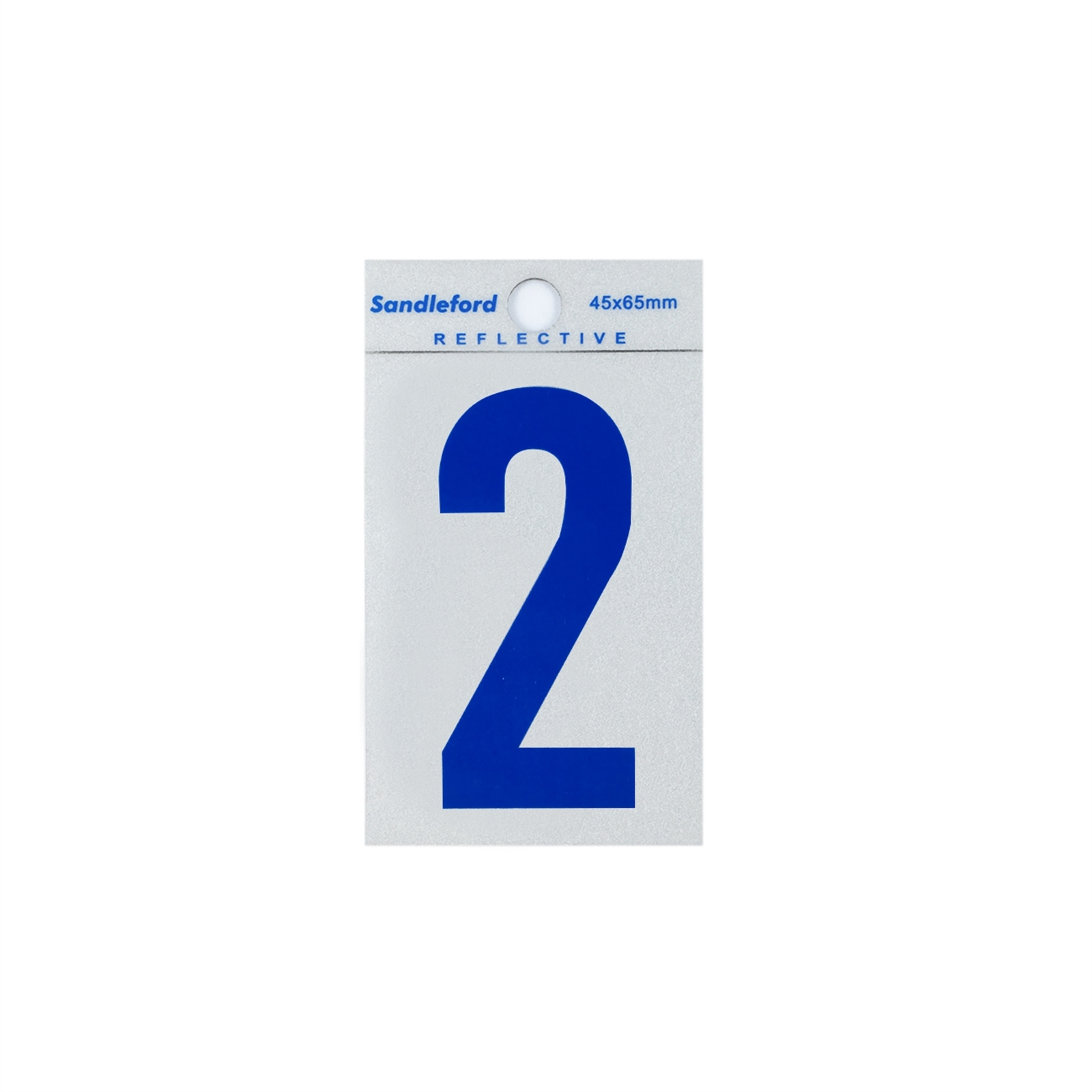 Sandleford 65mm Blue Reflective Self Adhesive House Number 2 - Bunnings ...