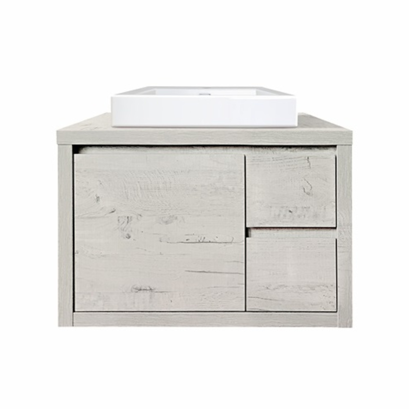 Forme 750mm Light Ash Bloc wallhung vanity - Bunnings Australia