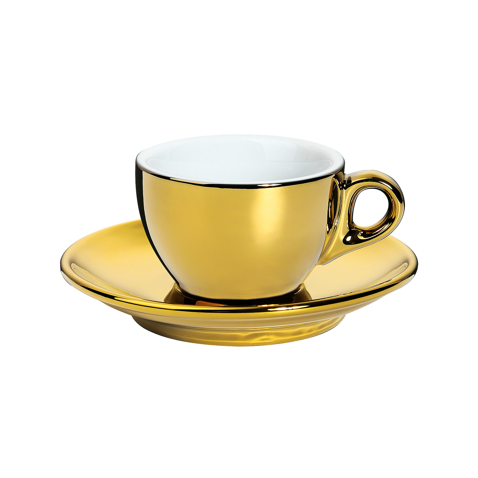 Cilio ROMA Espresso 2pc Set, Cup & Saucer, Gold - Bunnings Australia