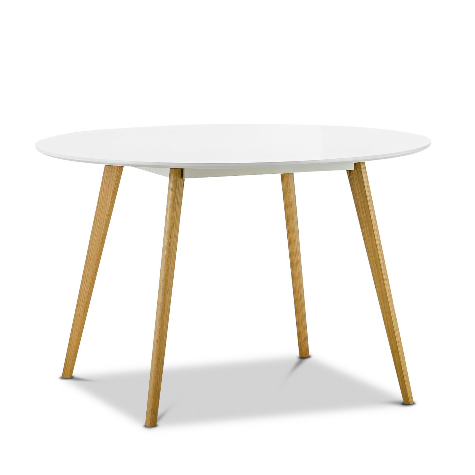 Line White & Oak Round Dining Table - Bunnings Australia