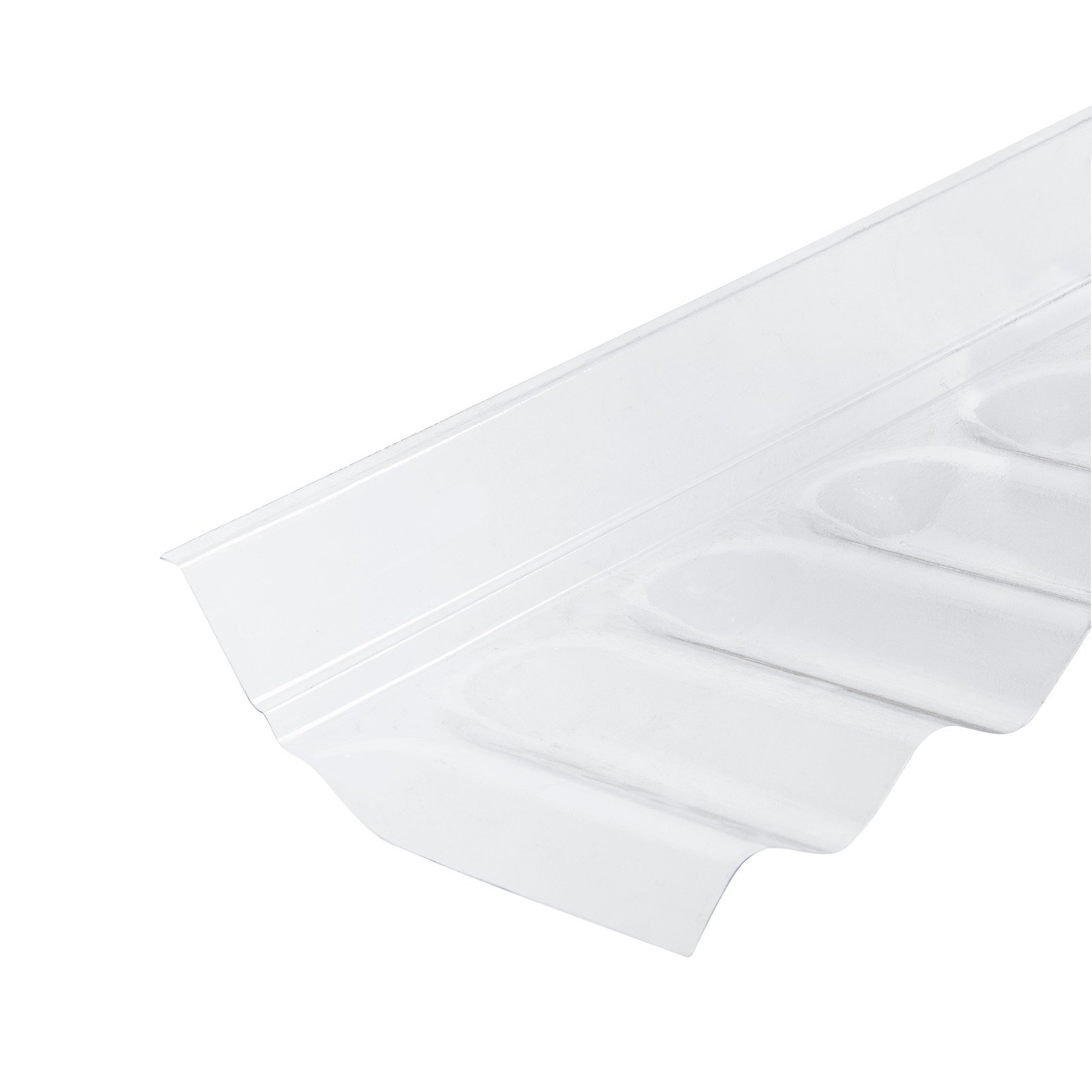 Suntuf 127 x 5 x 15cm Clear Corrugated Polycarbonate Wall Flashing ...