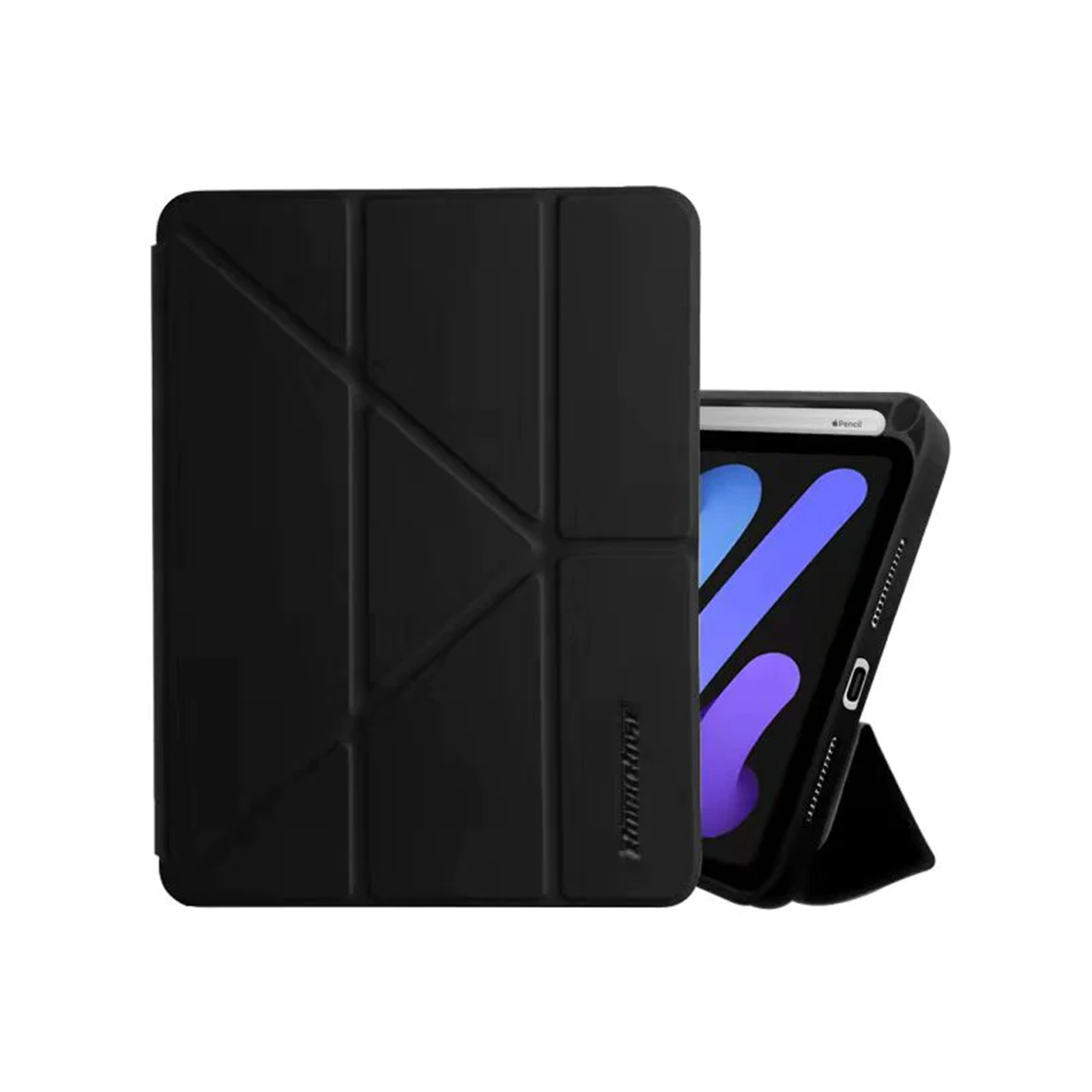 RockRose Defensor II Case Origami Folio for iPad mini 6 8.3″ 2021 Black ...