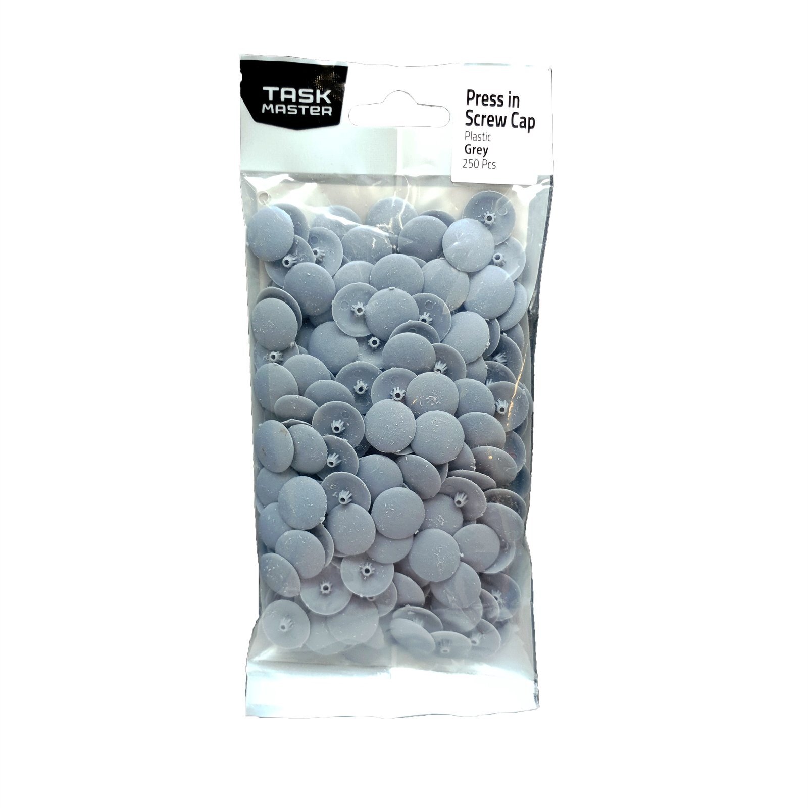 Taskmaster 10mm Grey Screw Caps - 250 Pack - Bunnings New Zealand