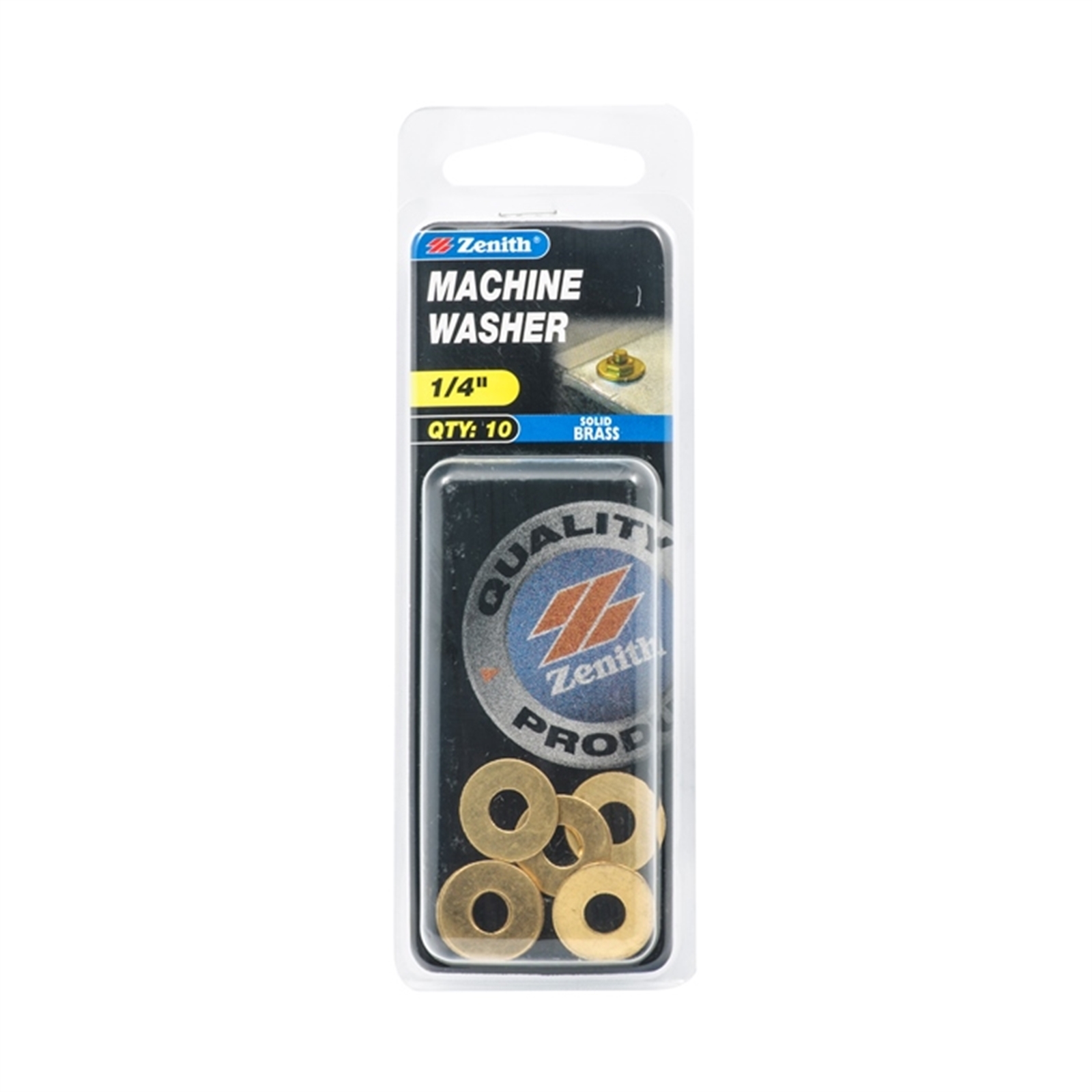 Zenith 1/4" Solid Brass Machine Washer - 10 Pack - Bunnings New Zealand