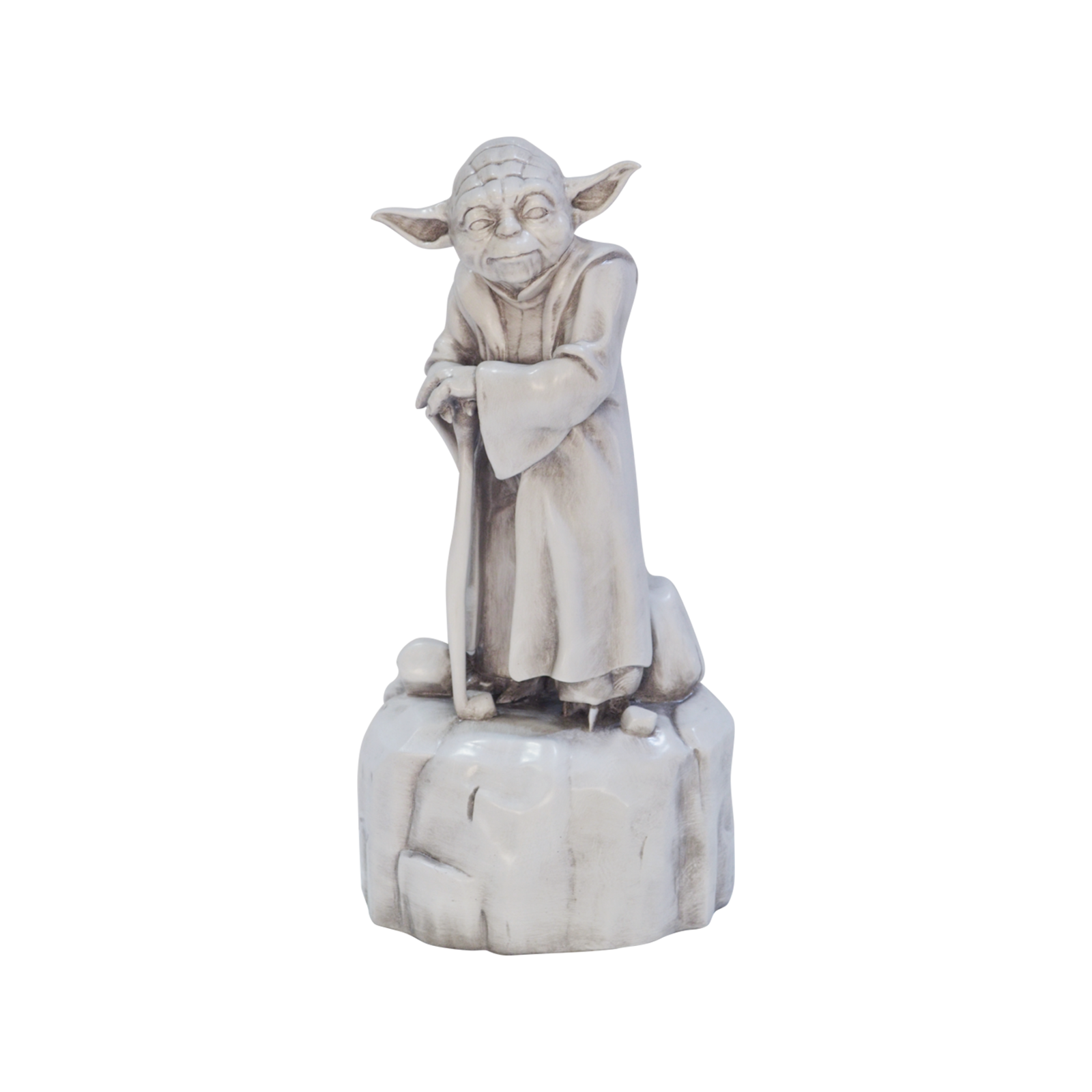 Star Wars 40cm Resin White Marble Statue Yoda - Bunnings Australia