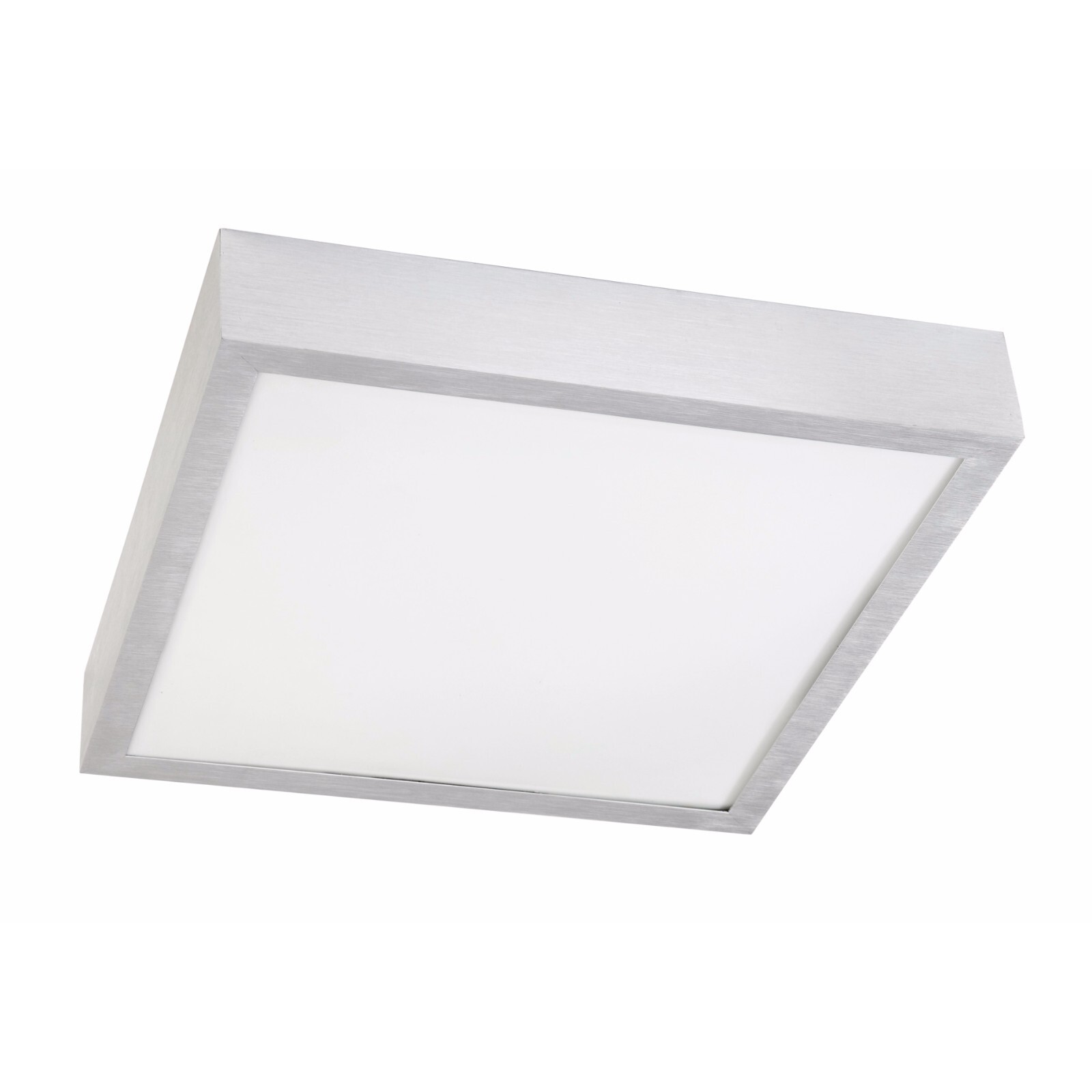 Brilliant Lighting 32W Brushed Aluminium Brava Square Oyster Ceiling ...
