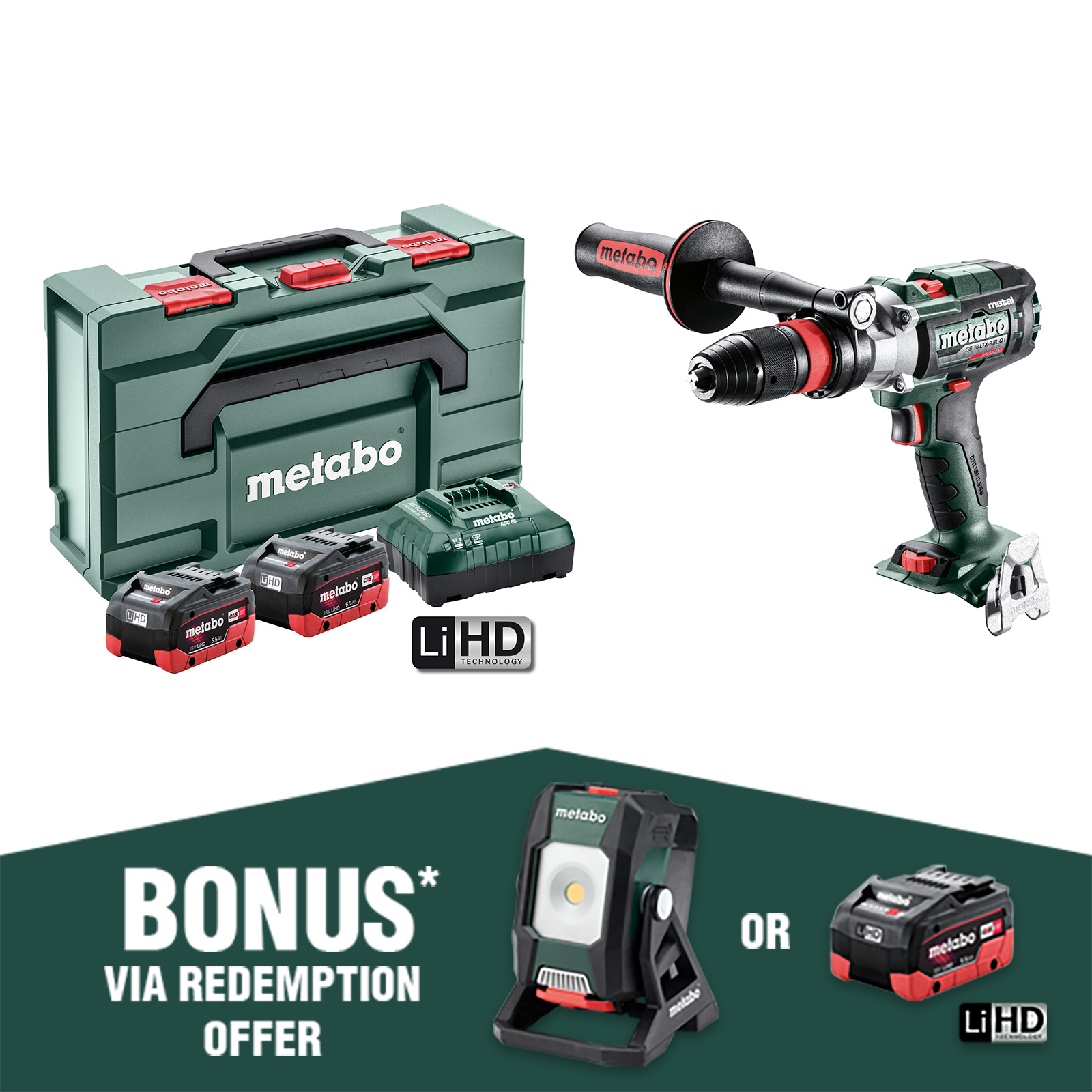 Metabo 18V 3-Speed H-Drill Quick Chuck Kit AU60318200 - Bunnings Australia
