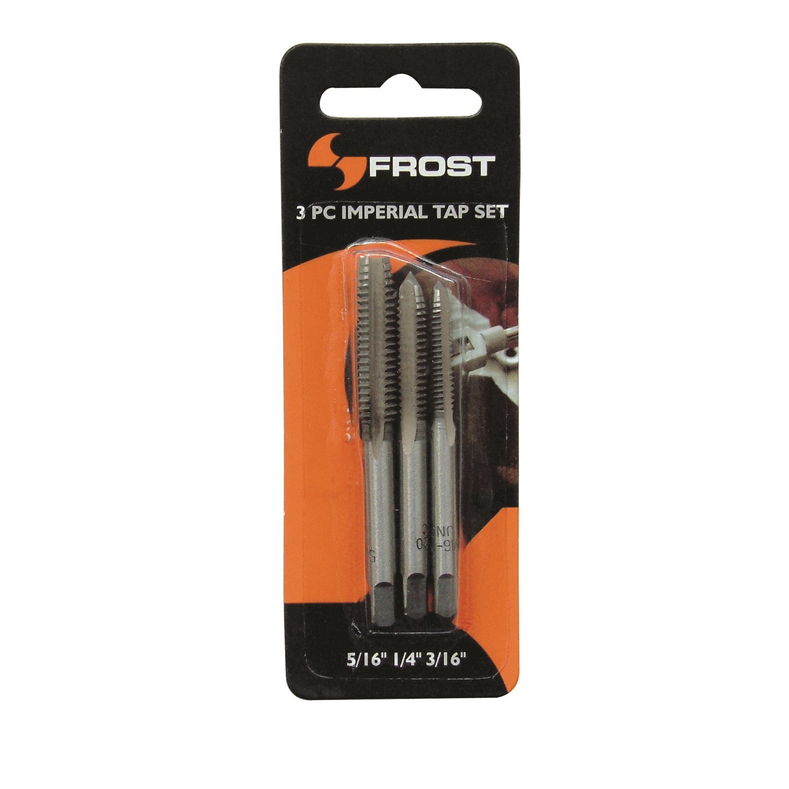 Frost 3 Piece 3/16-1/4-5/16 Imperial Tap Set - Bunnings Australia