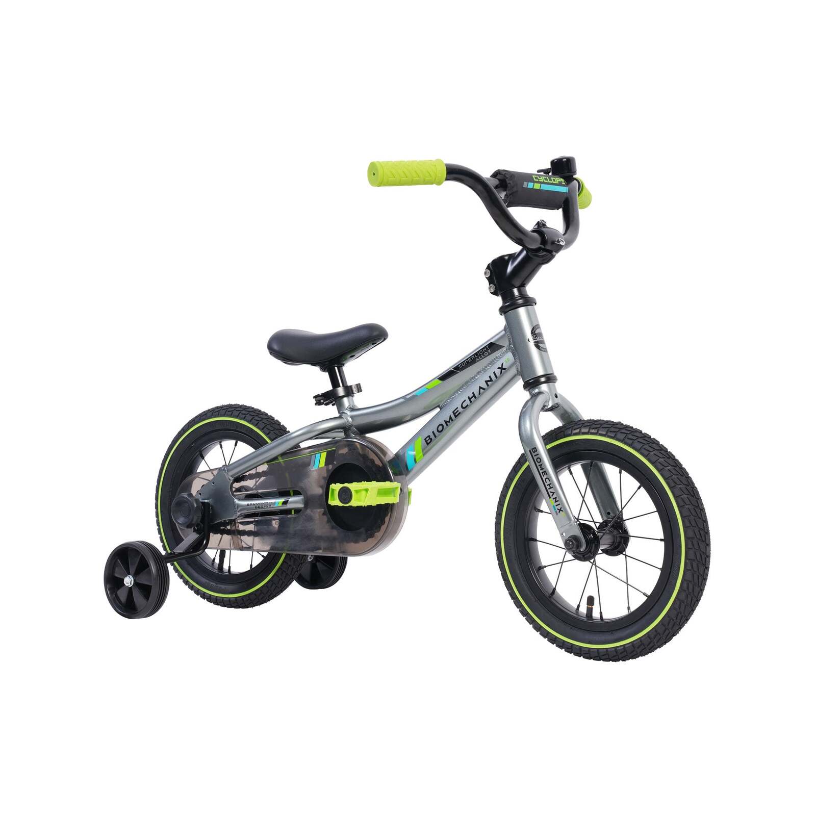 Cyclops Biomechanix 3.0 30cm Alloy Green Kids Bike - Bunnings Australia