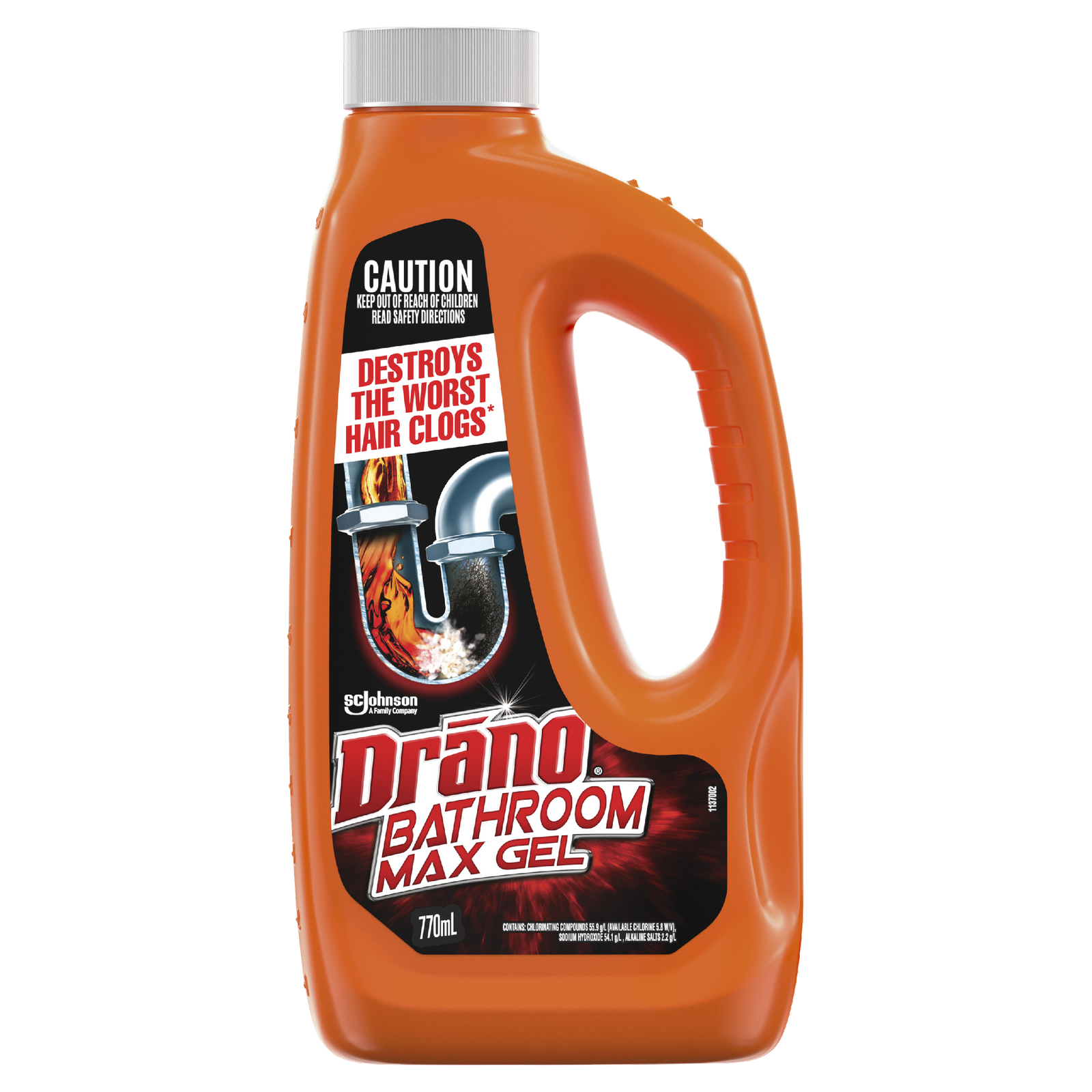 Drano 770ml Bathroom Max Gel Drain Cleaner - Bunnings Australia