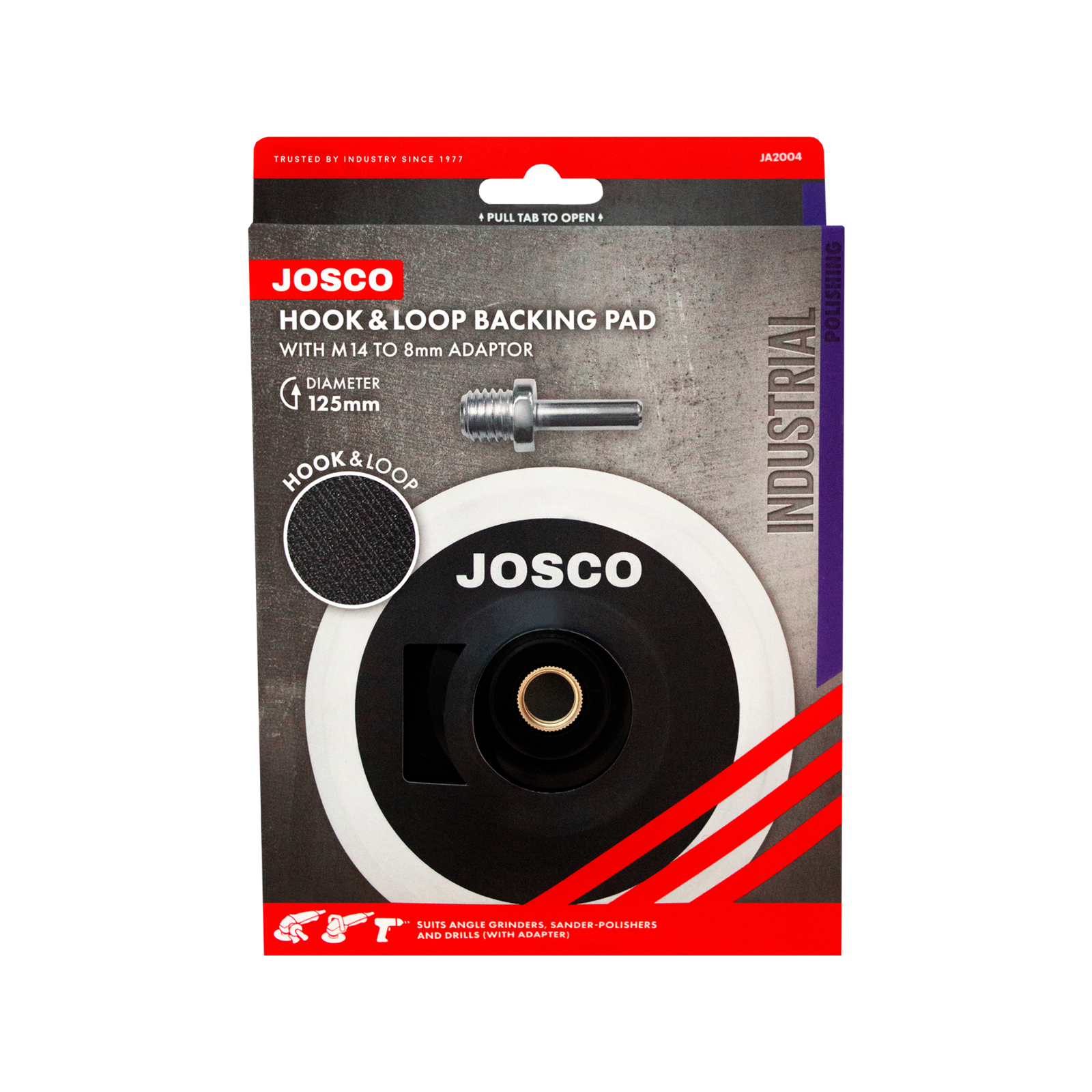 Josco 125mm Hook And Loop Backing Pad - Bunnings Australia