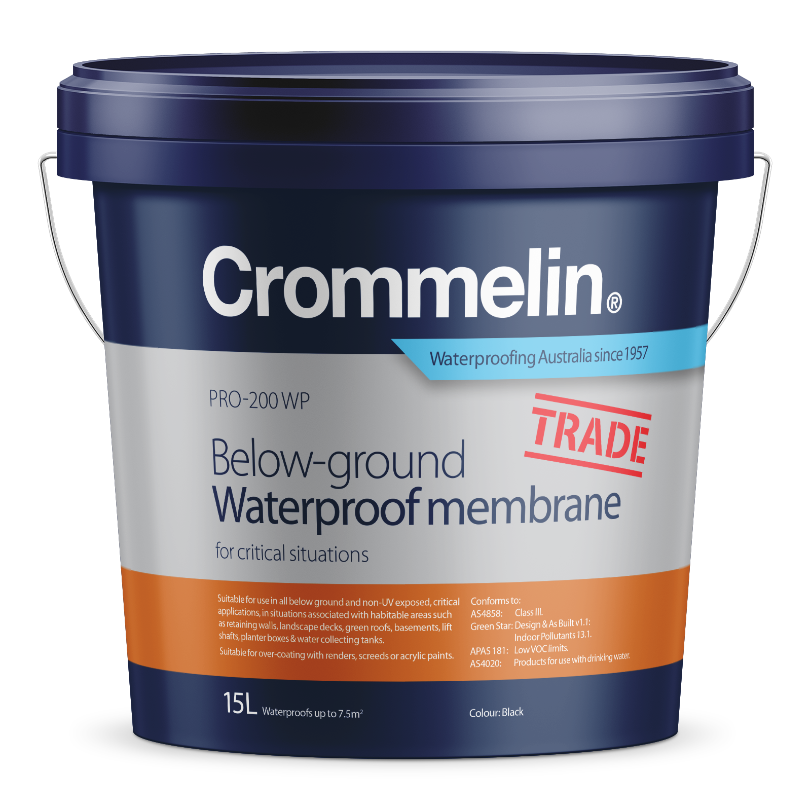 Crommelin 15L PRO-200 WP Critical Below Ground Waterproof Membrane - Bunnings Australia
