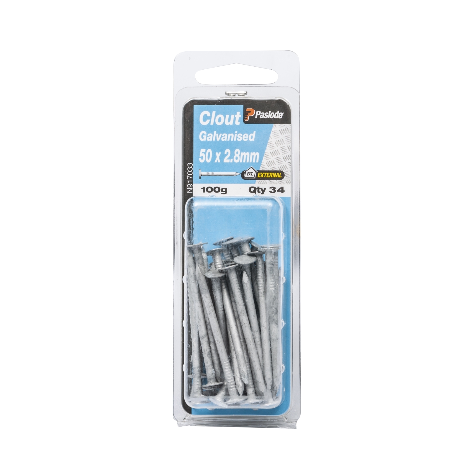 Paslode 50 x 2.8mm 100g Galvanised Nails Clouts - 34 Pack - Bunnings ...
