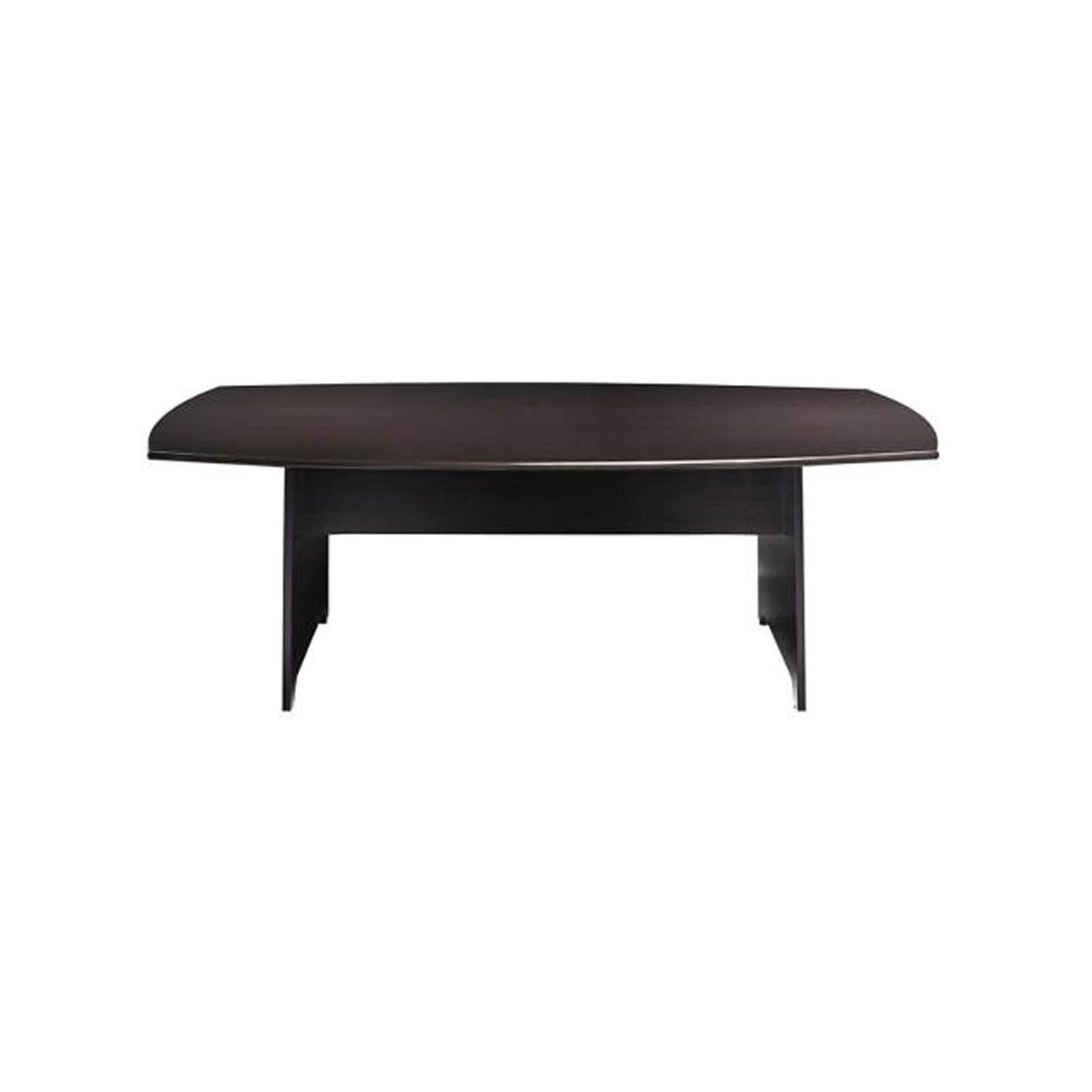 Logan Boat-Shaped Office Conference Table 240cm - Espresso - Bunnings ...