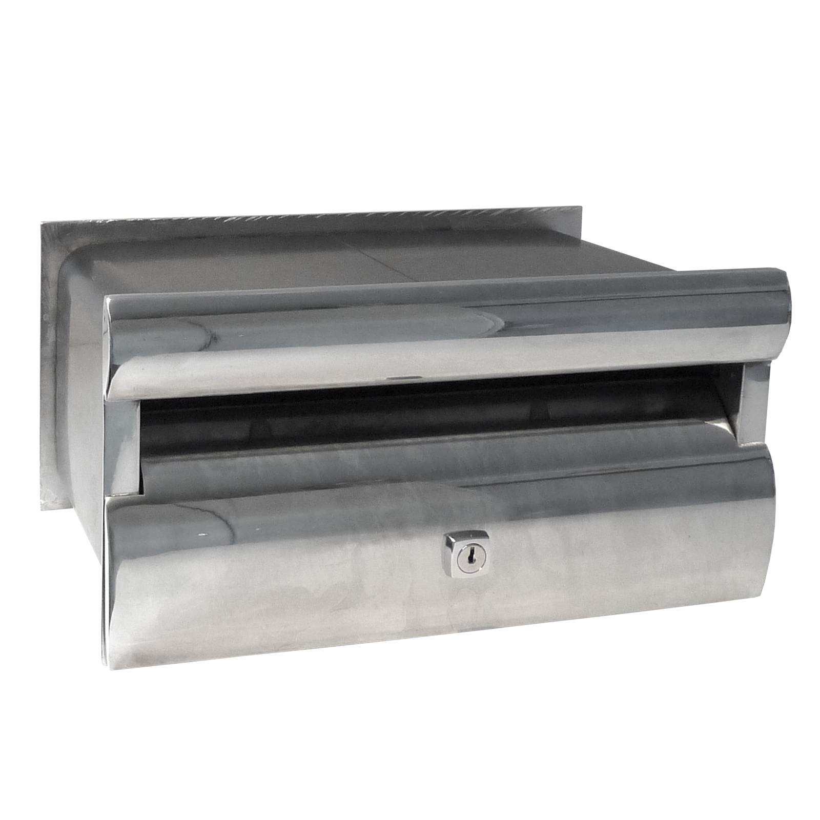 Velox Polished Silver Extend-A-Box Front Open Letterbox - Bunnings ...