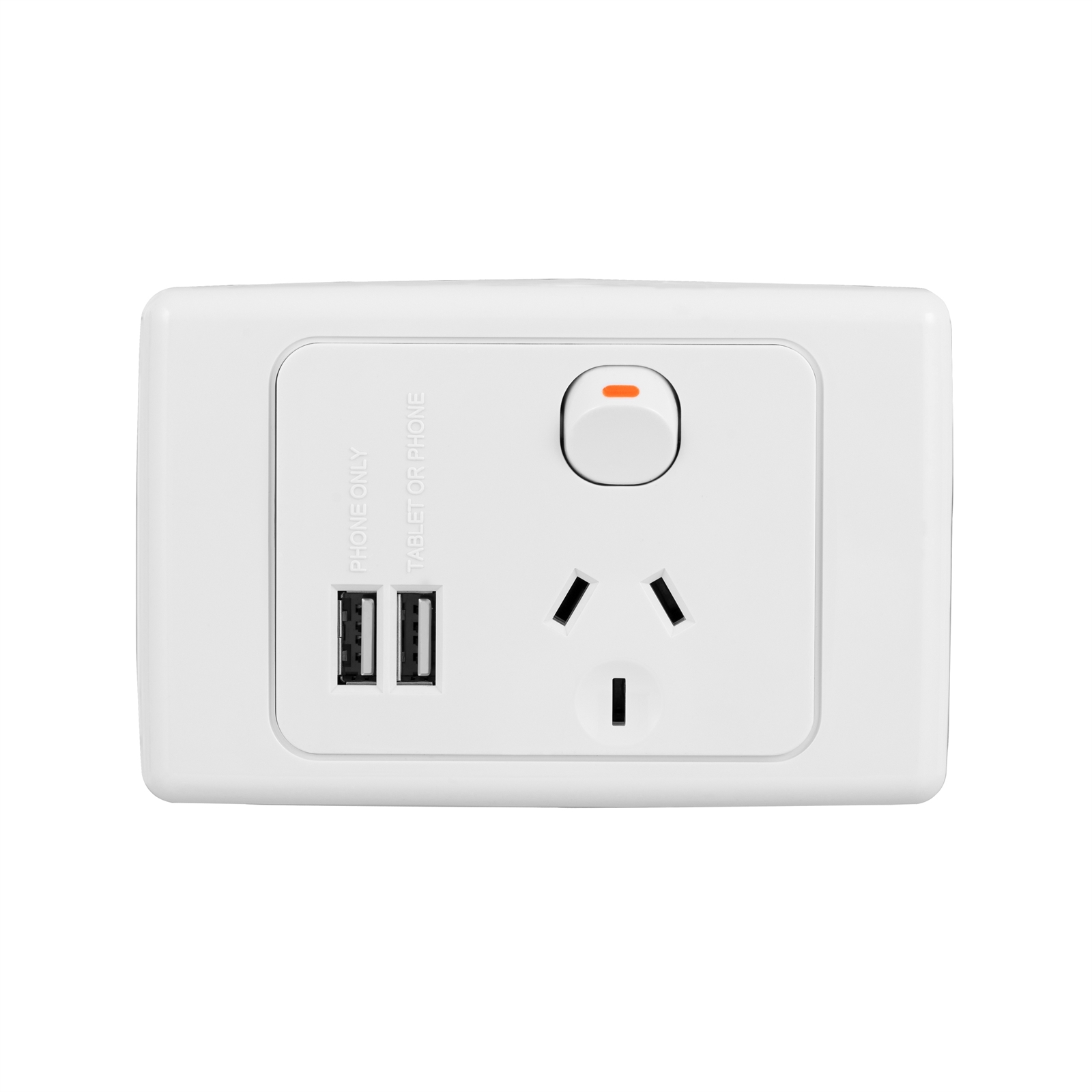 DETA Single Power Point With Dual USB Charger - Bunnings Australia