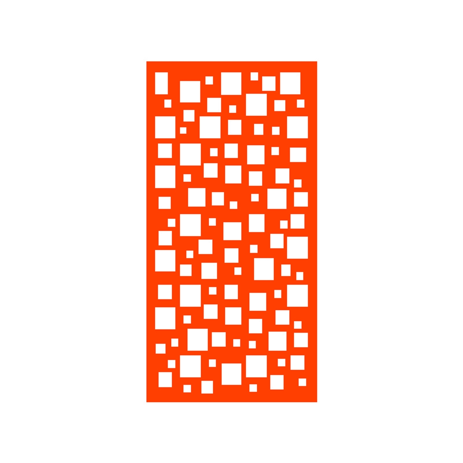 900 x 1200mm ACP Profile 7 Decorative Panel Unframed - Orange ...