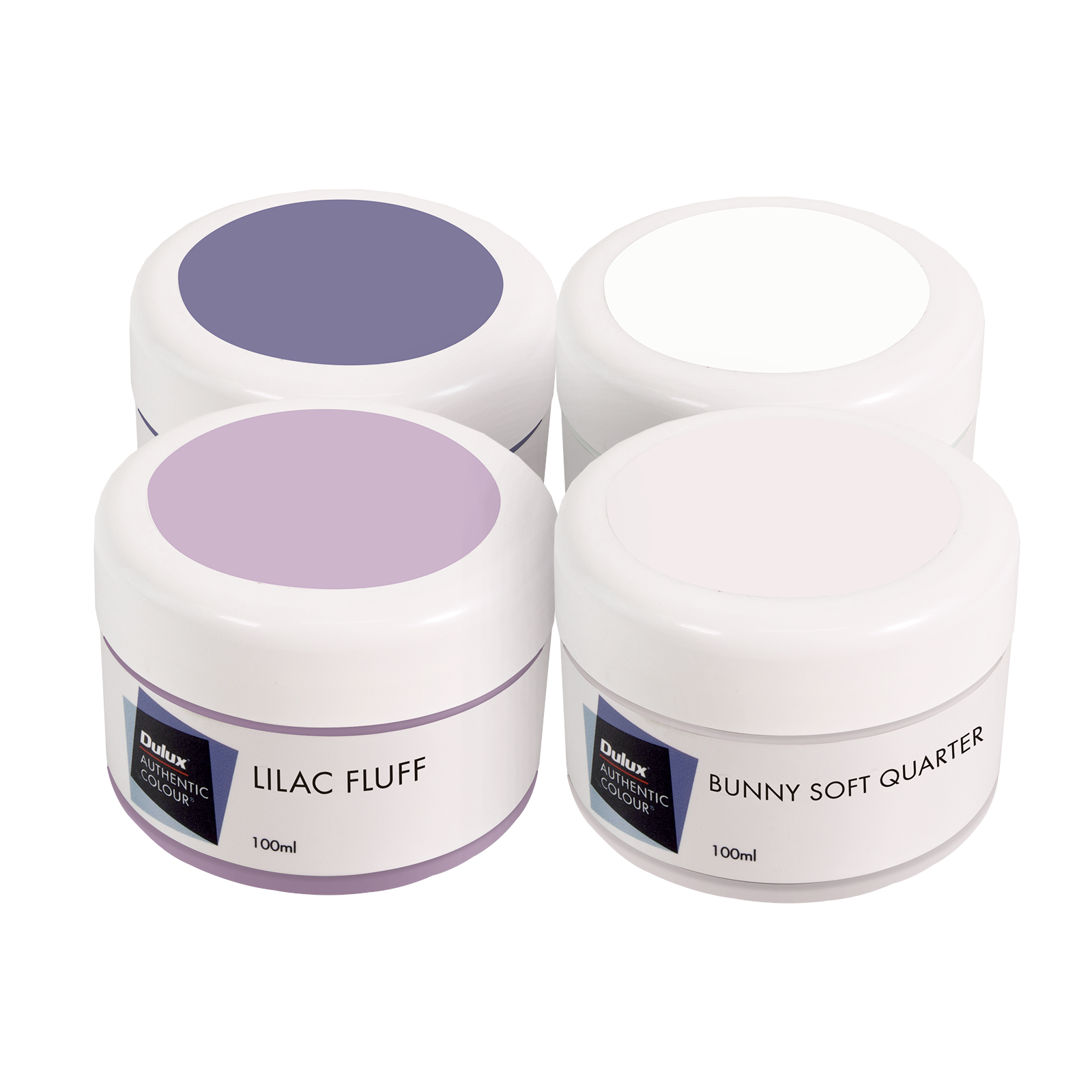 Dulux 100ml Lilac Fluff Scheme Internal Sample Pot - 4 Pack - Bunnings ...