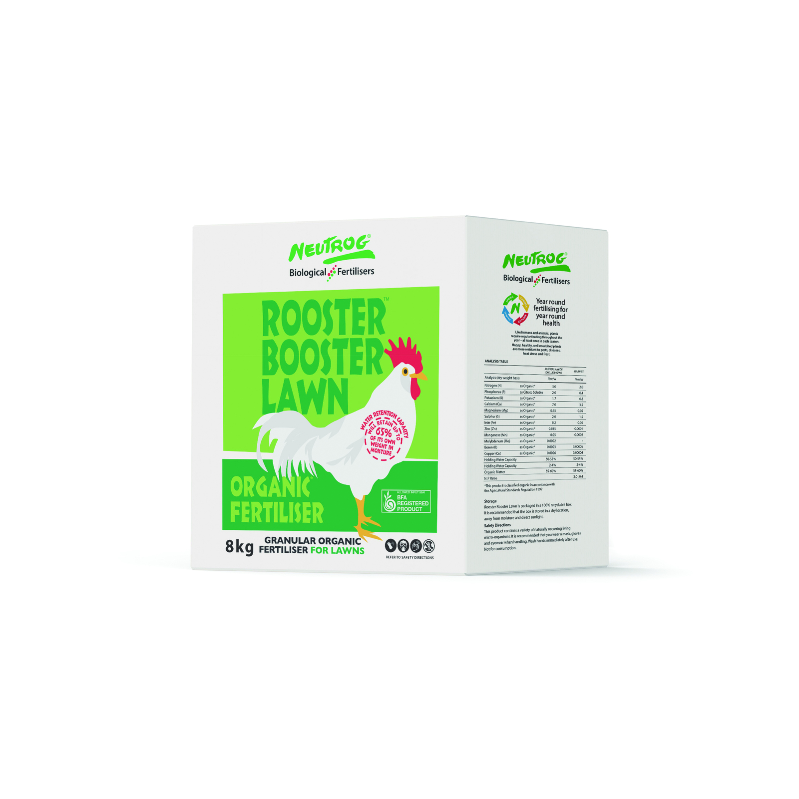 Rooster Booster 8kg Organic Lawn Food - Bunnings Australia