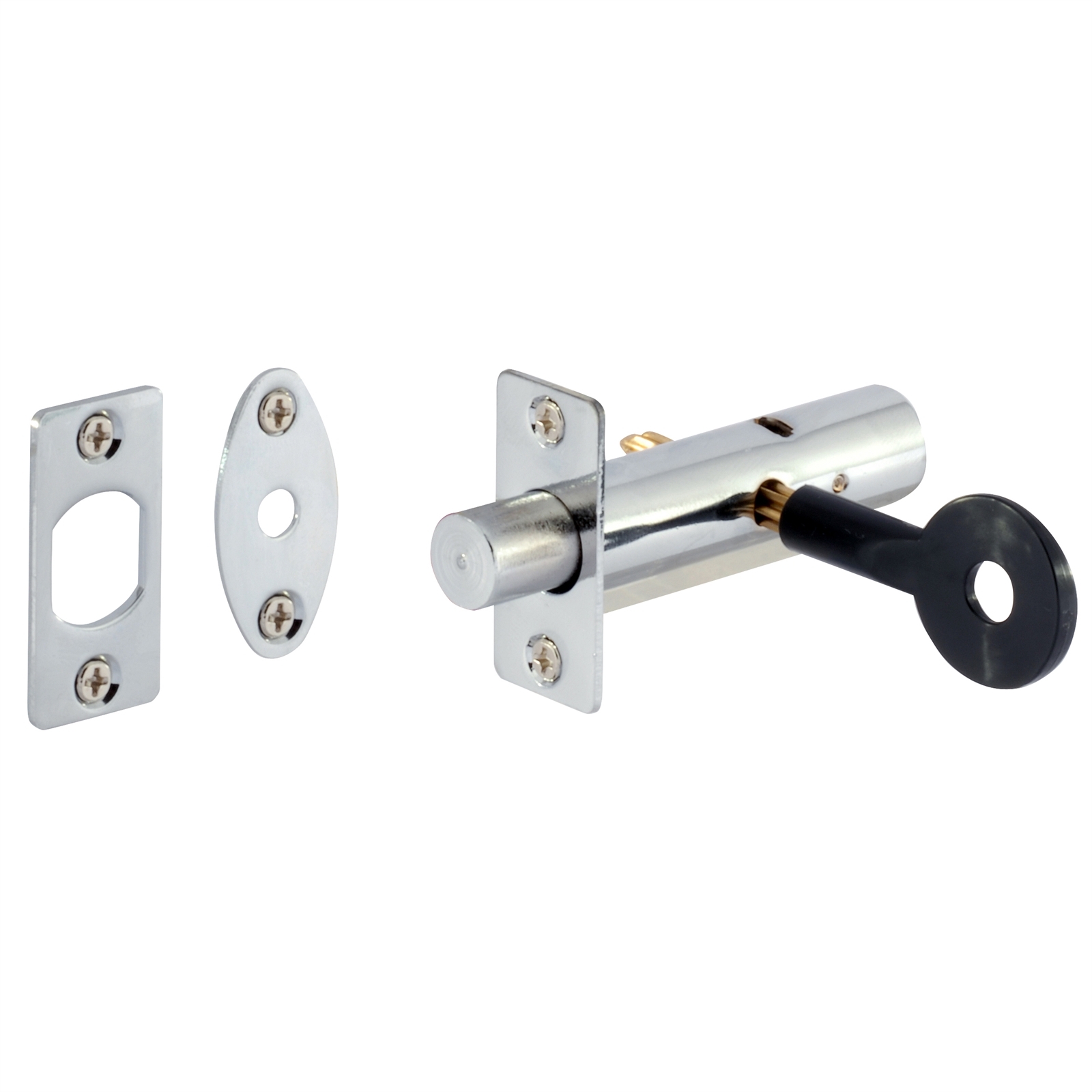 Gainsborough Bright Chrome Security Door Bolt - Bunnings Australia