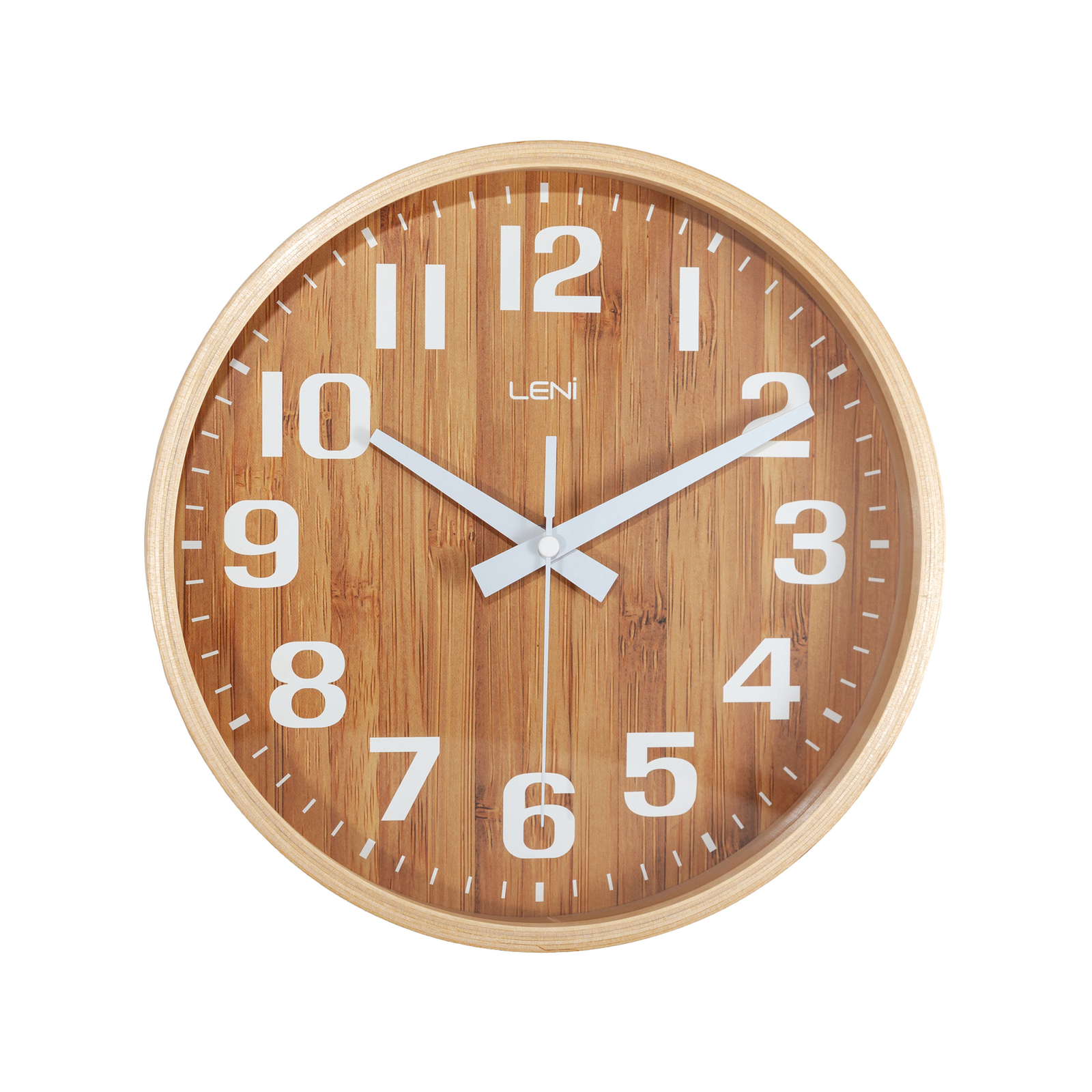 Leni 26cm Bamboo Wood Wall Clock - Bunnings Australia