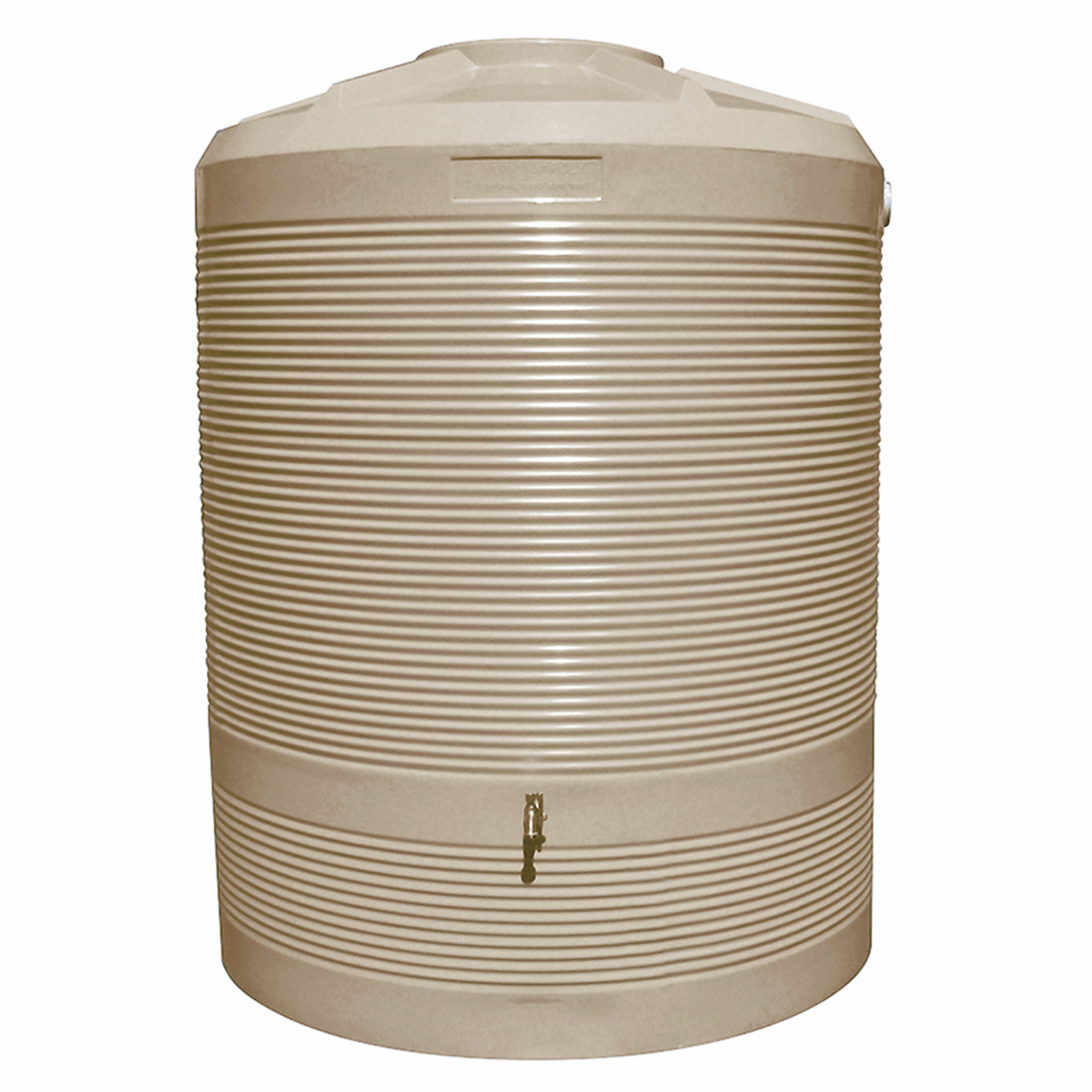 West Coast Poly 2500L Round Poly Water Tank - Wheat - Bunnings Australia