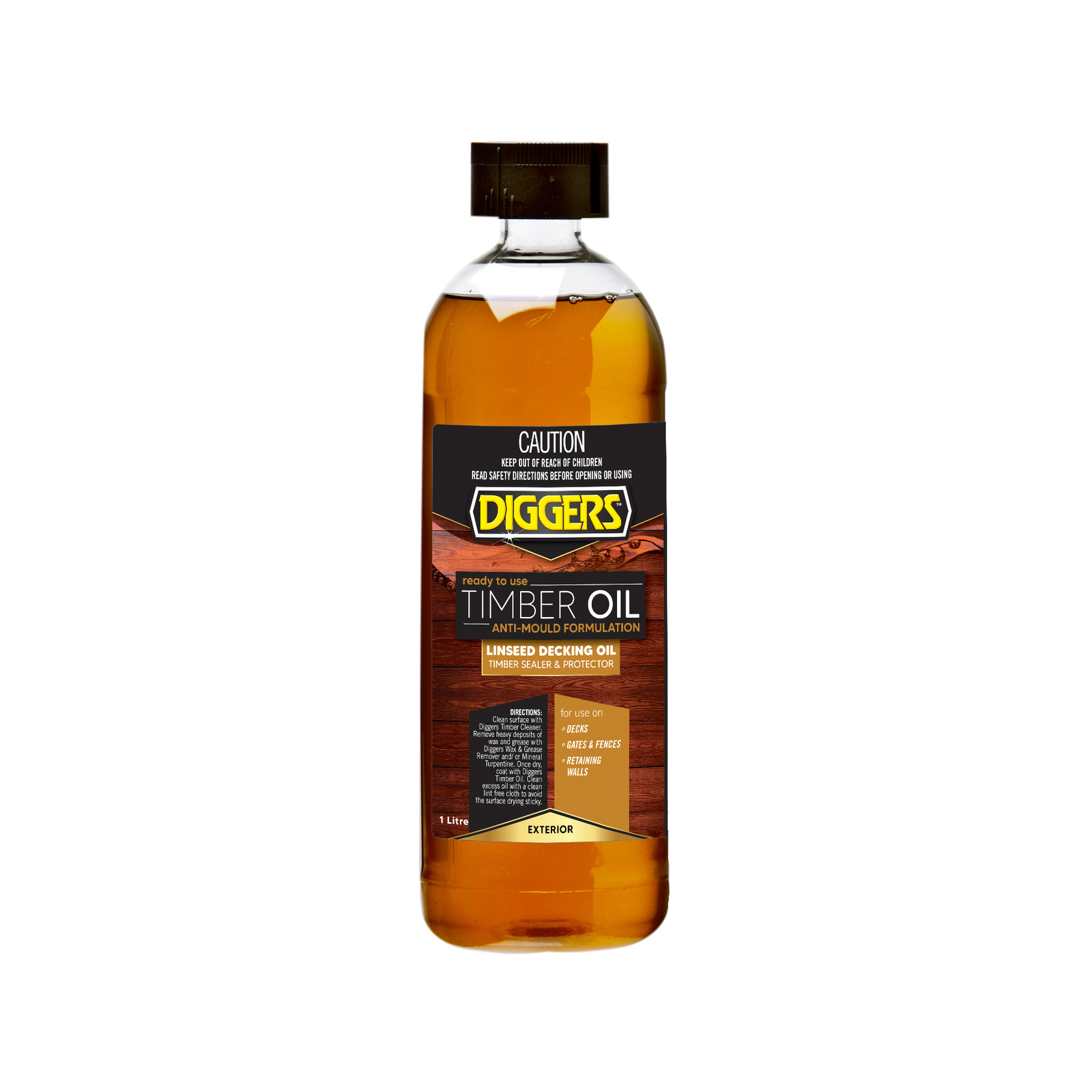 Diggers 1L Ready To Use Anti-Mould Formulation Timber Oil - Bunnings ...
