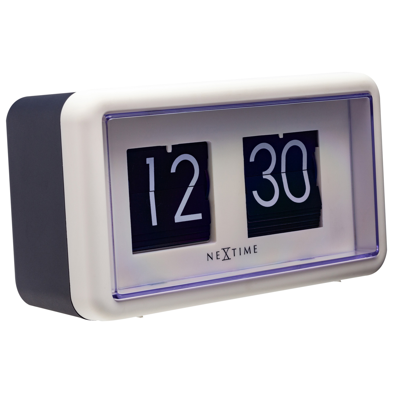 NeXtime Small Flip Clock White & Black - Bunnings Australia