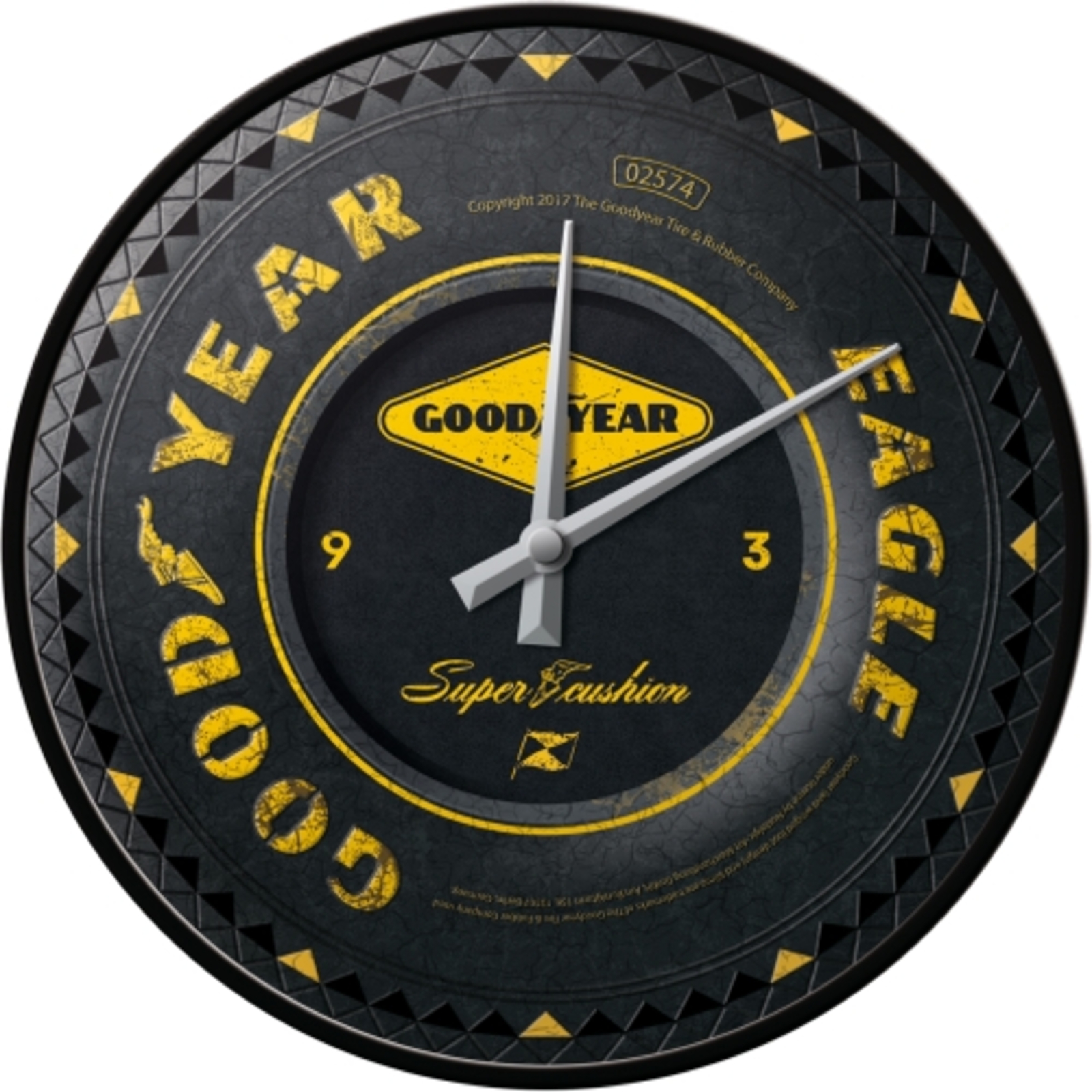 Nostalgic-Art Wall Clock Goodyear Wheel - Bunnings Australia