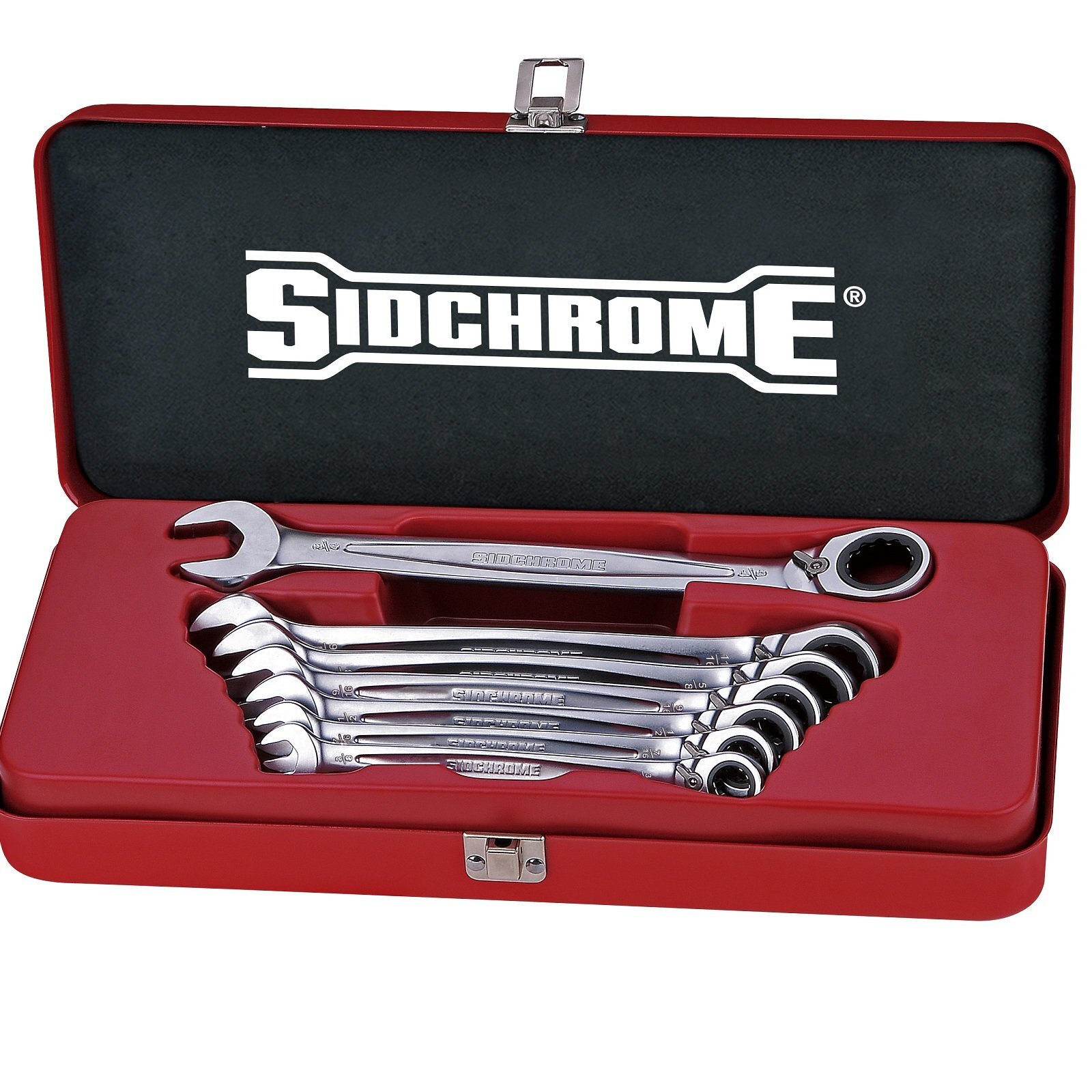 Sidchrome 7 Piece AF Pro Series Geared Spanners Set - Bunnings Australia